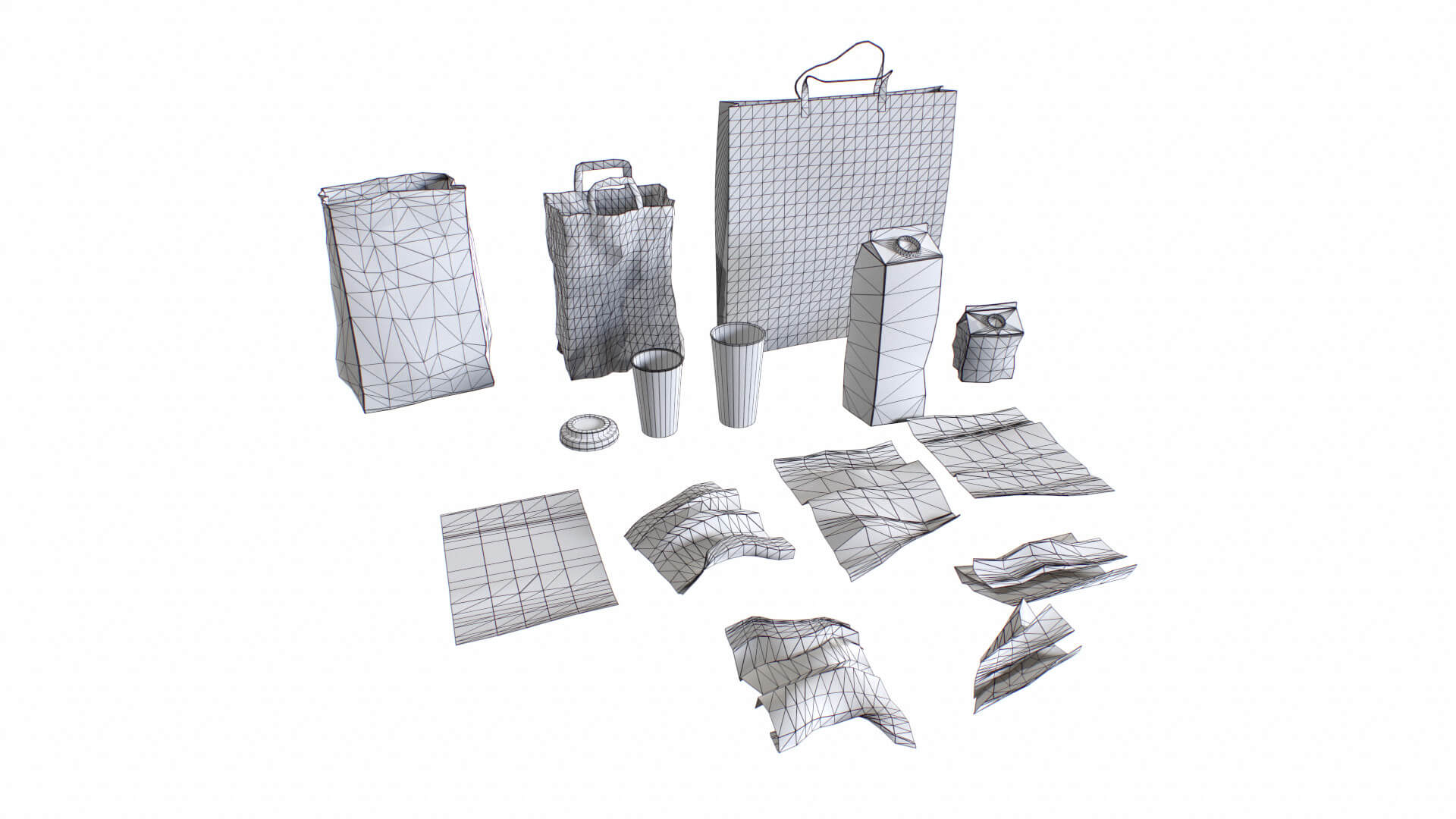 Paper Junk - 3D Model by 32cm