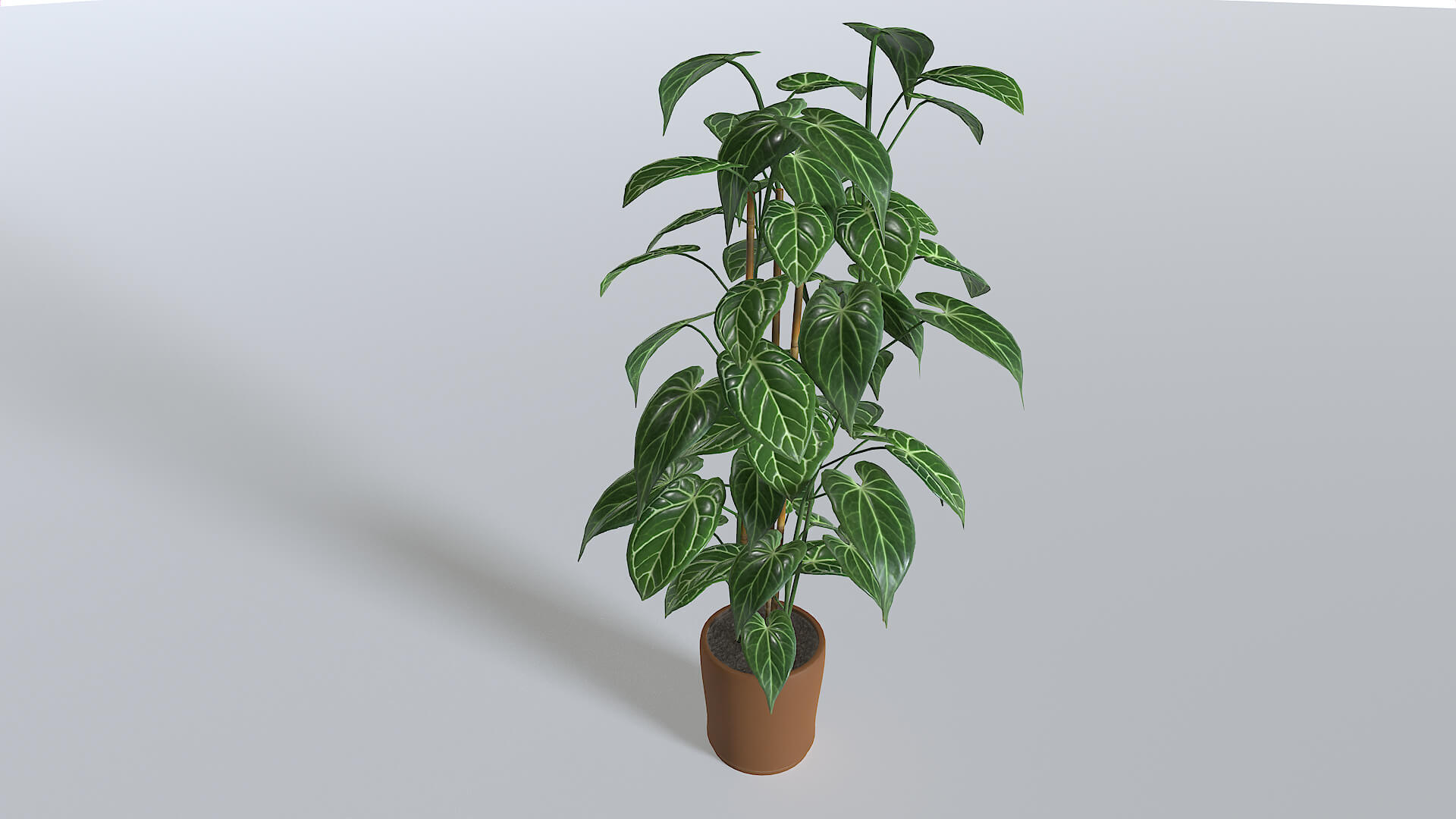 Pot Tropical Plant 1 - 3D Model by 32cm
