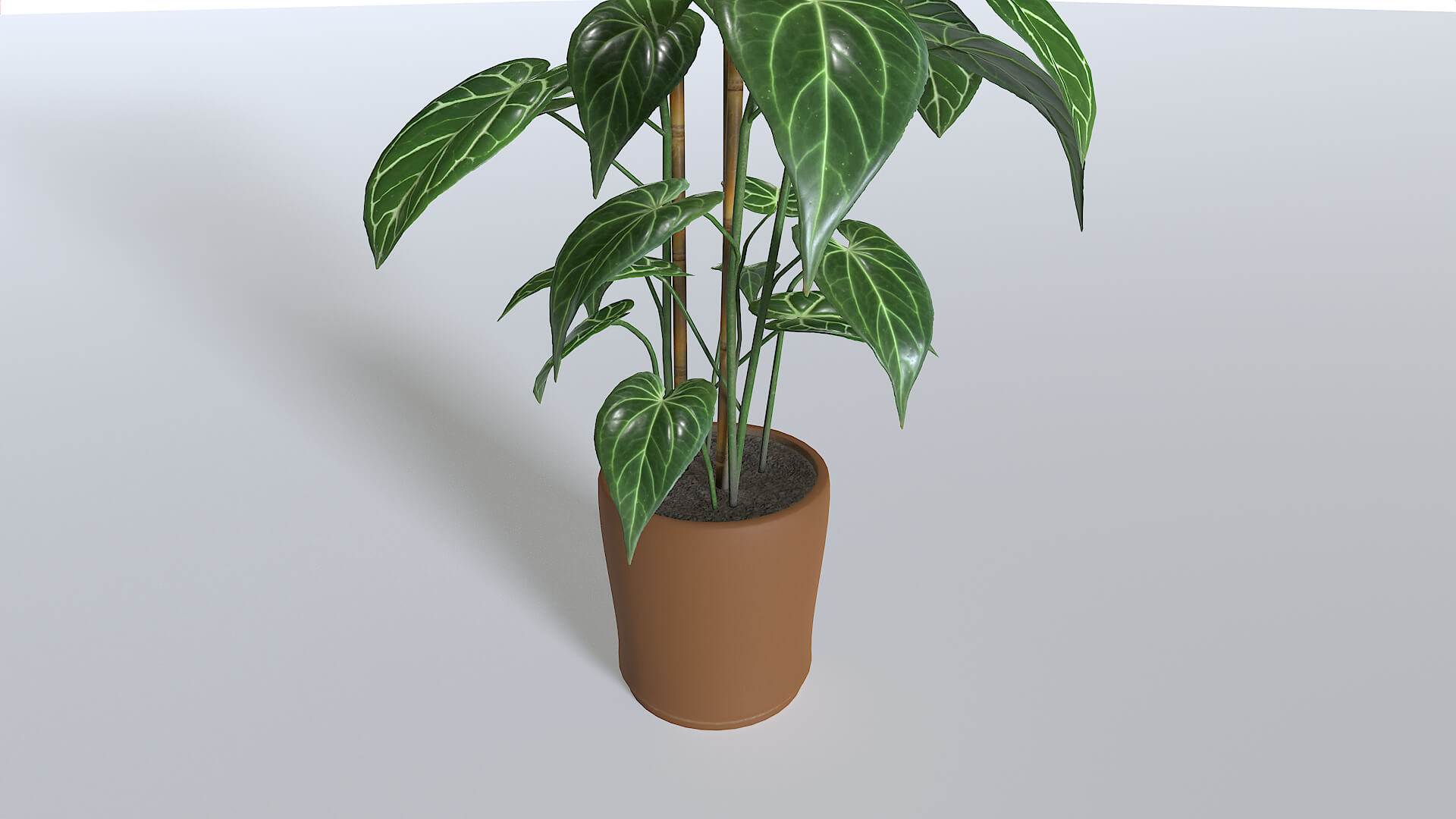 Pot Tropical Plant 1 - 3D Model by 32cm