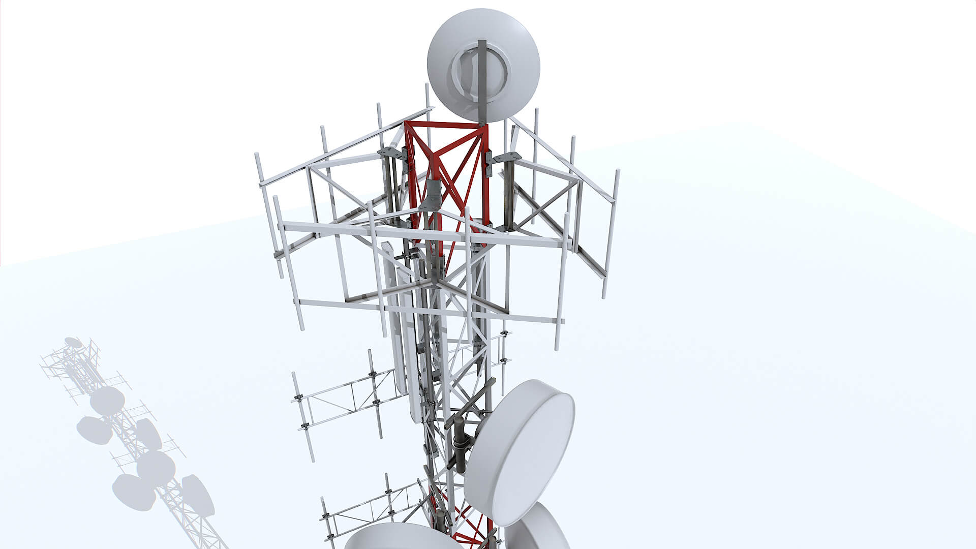 Radio Antenna Tower - 3D Model by 32cm