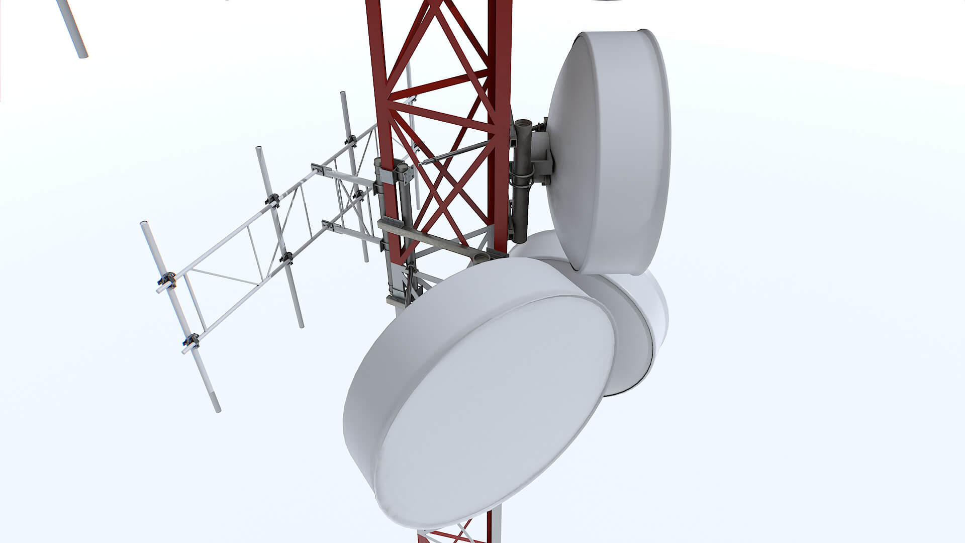 Radio Antenna Tower - 3D Model by 32cm