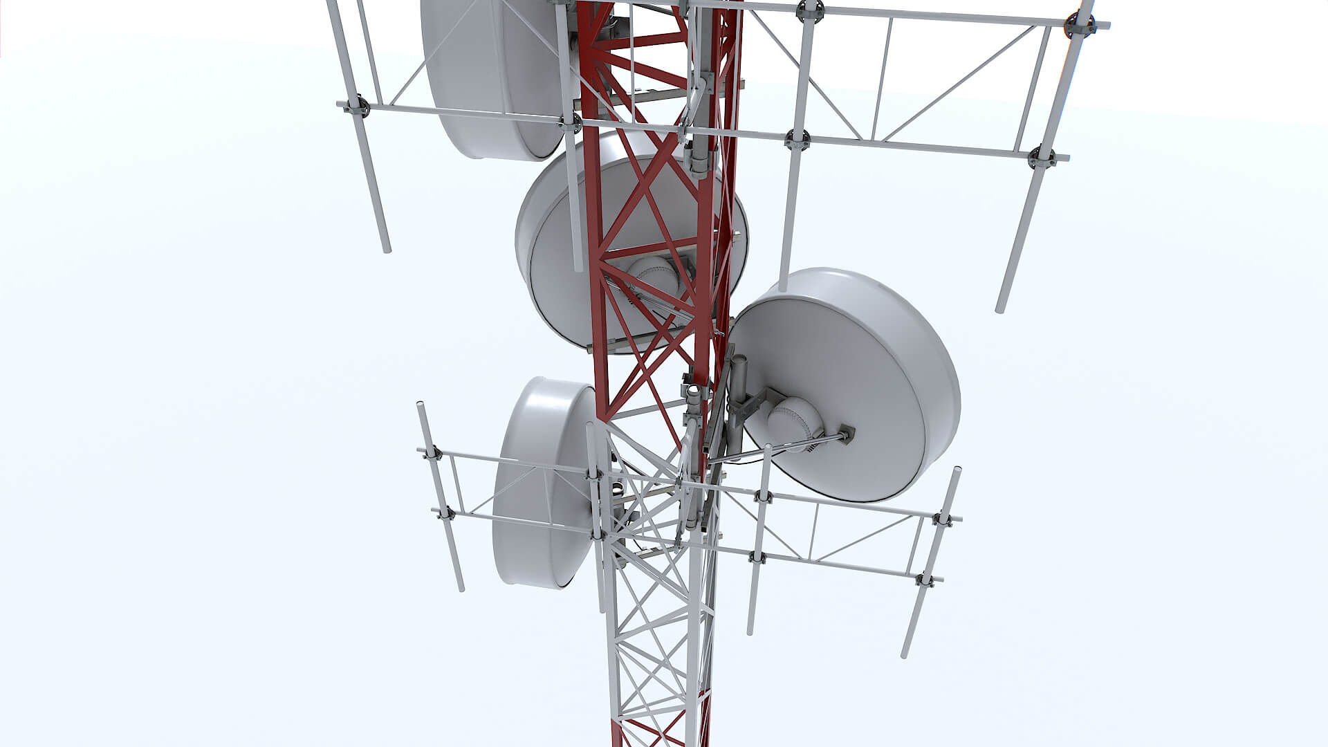 Radio Antenna Tower - 3D Model by 32cm