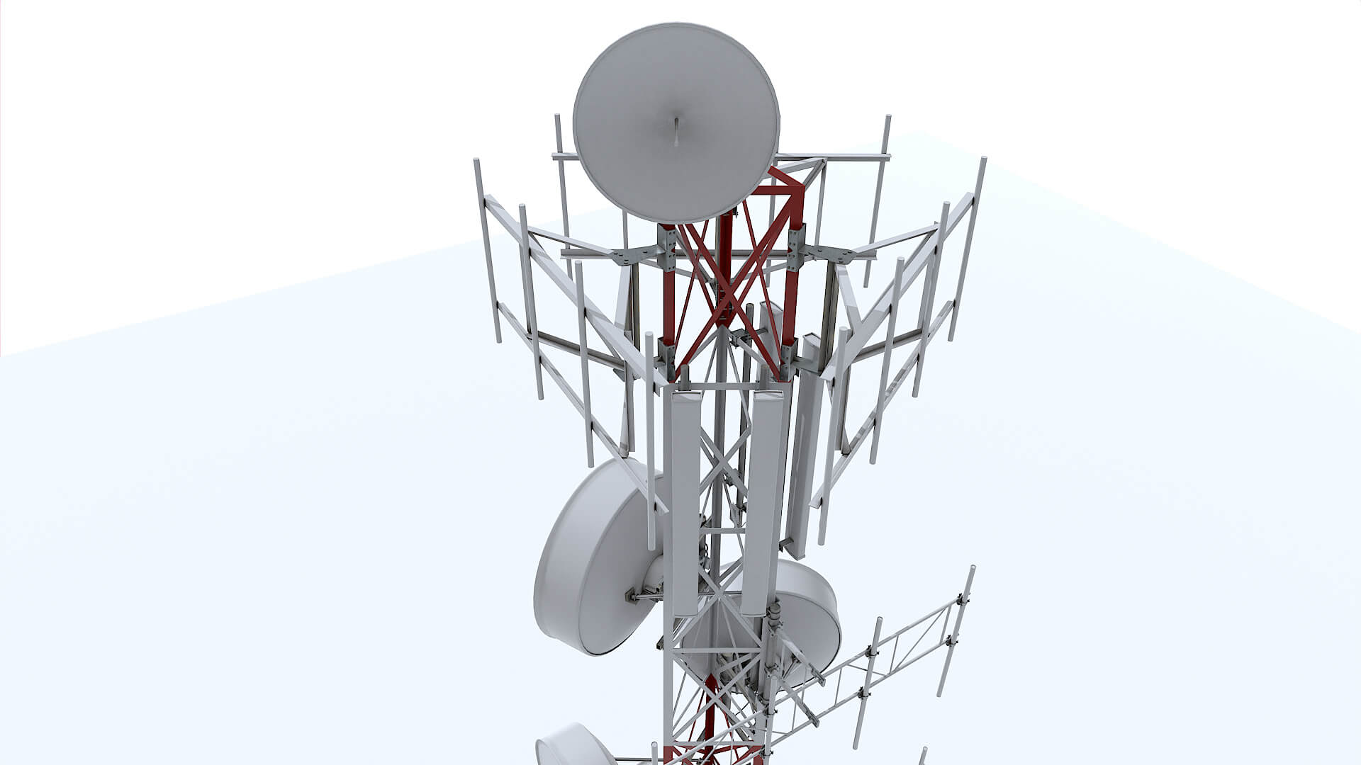 Radio Antenna Tower - 3D Model by 32cm
