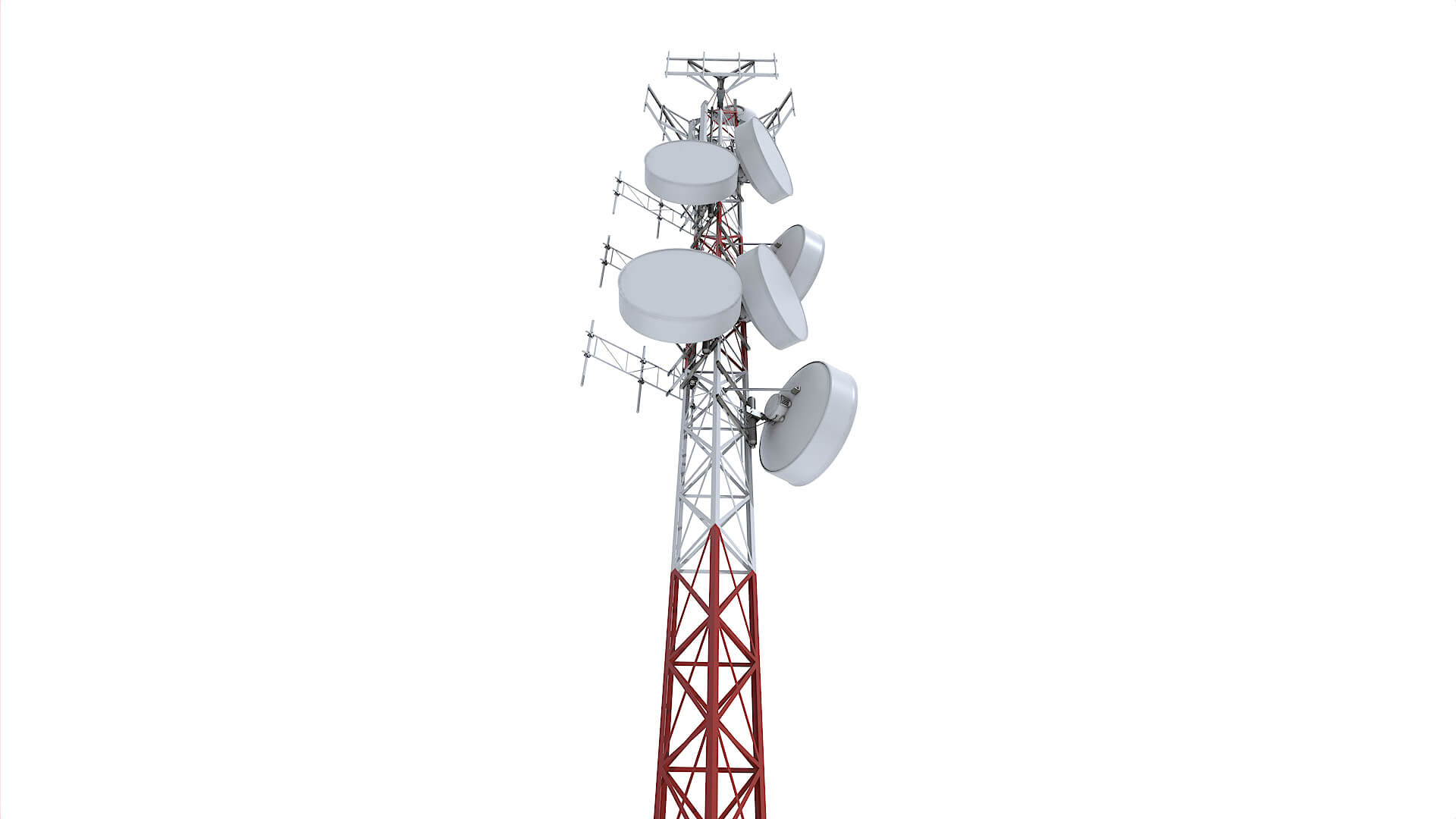 Radio Antenna Tower - 3D Model by 32cm