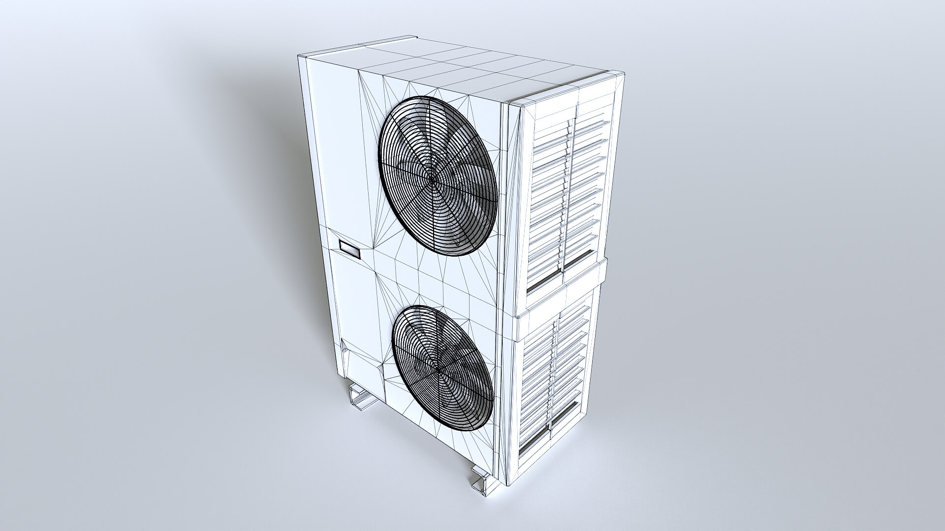 Rooftop AC HVAC Unit 2 - 3D Model by 32cm