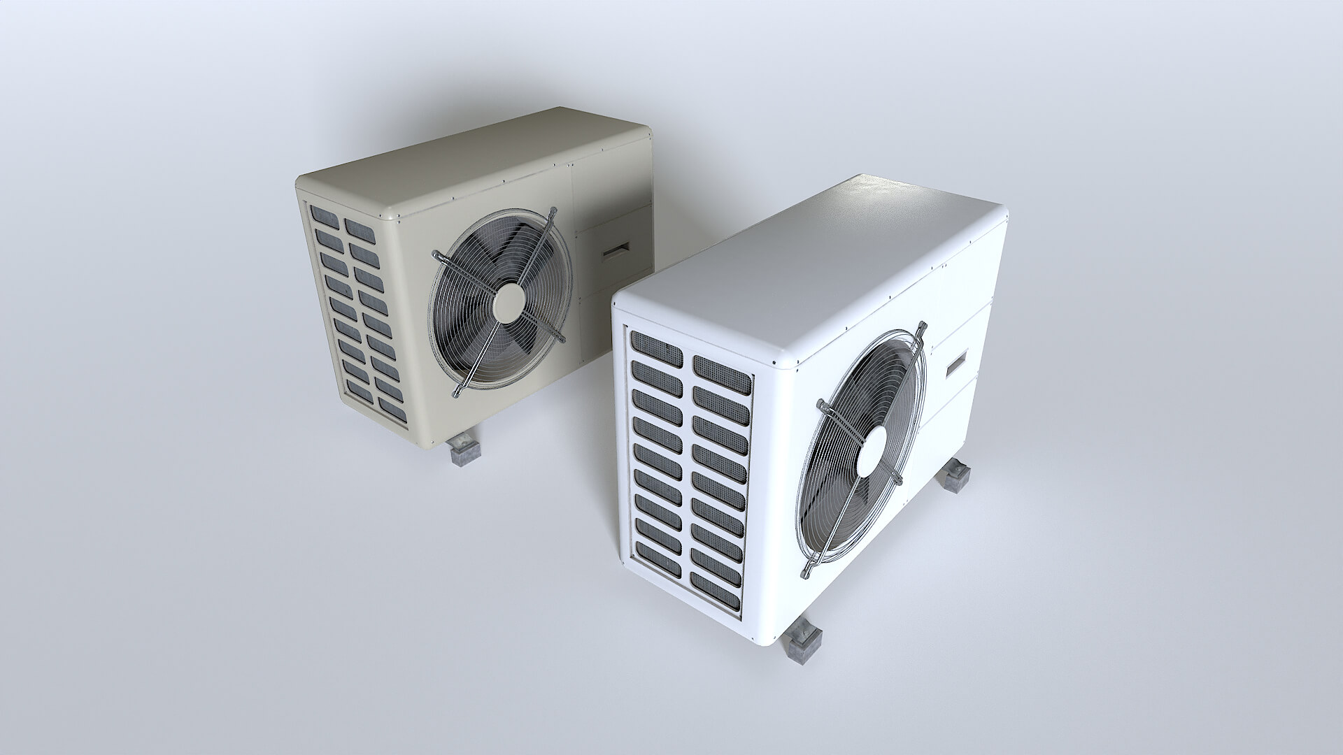 Rooftop AC HVAC Unit 3 - 3D Model by 32cm