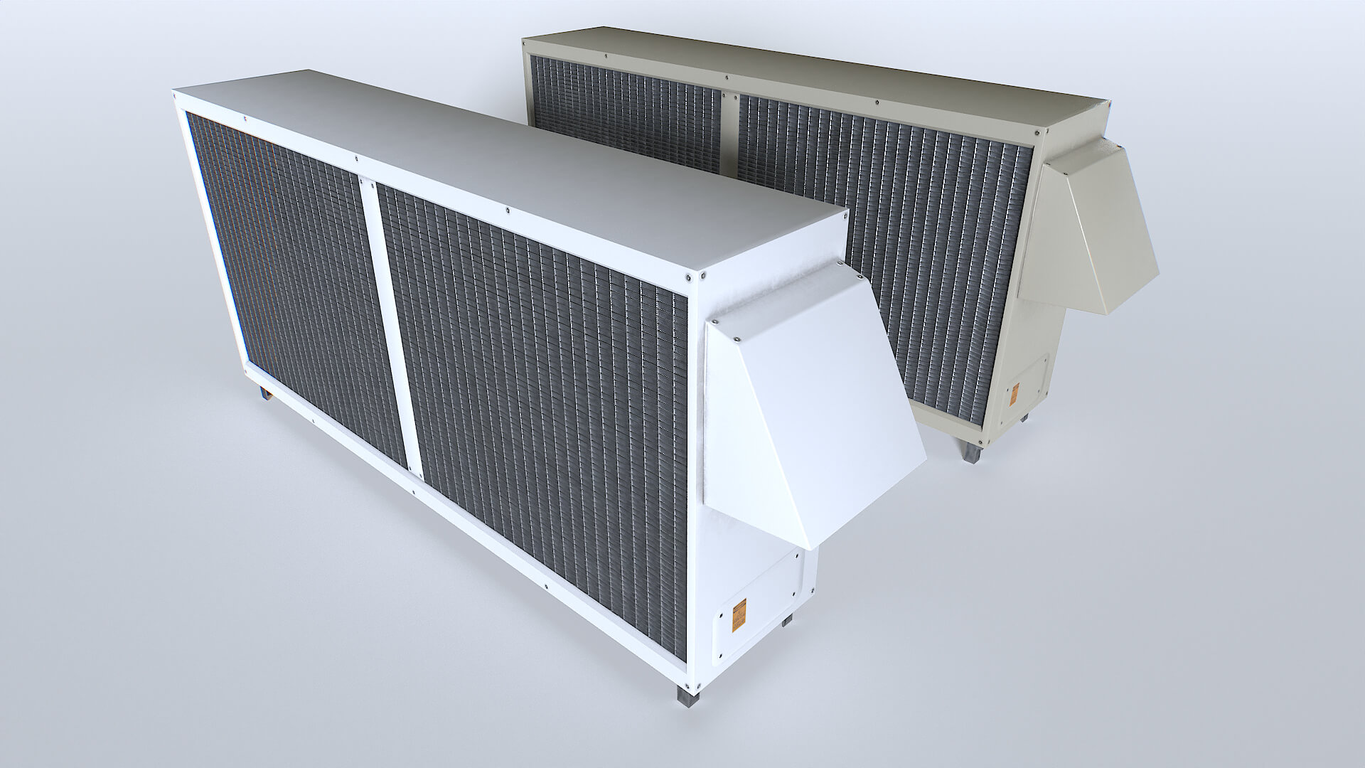 Rooftop AC HVAC Unit 4 - 3D Model by 32cm