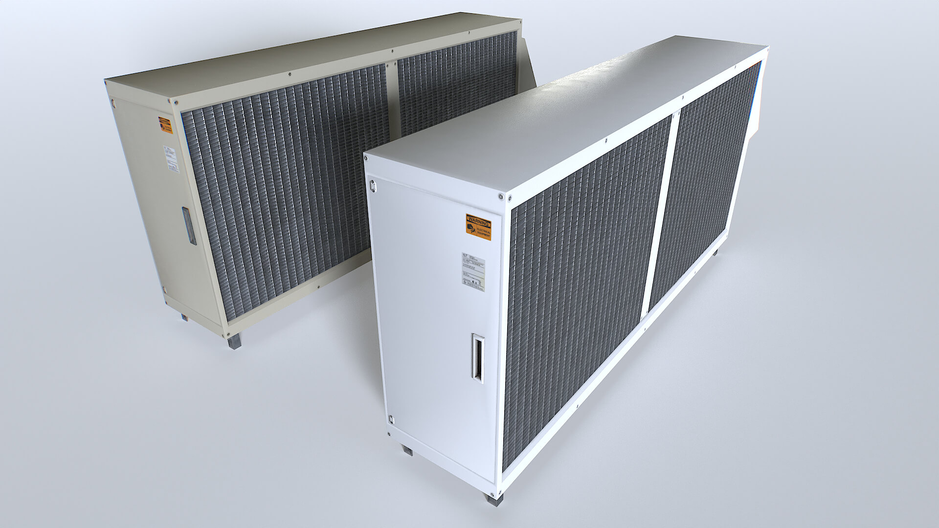 Rooftop AC HVAC Unit 4 - 3D Model by 32cm