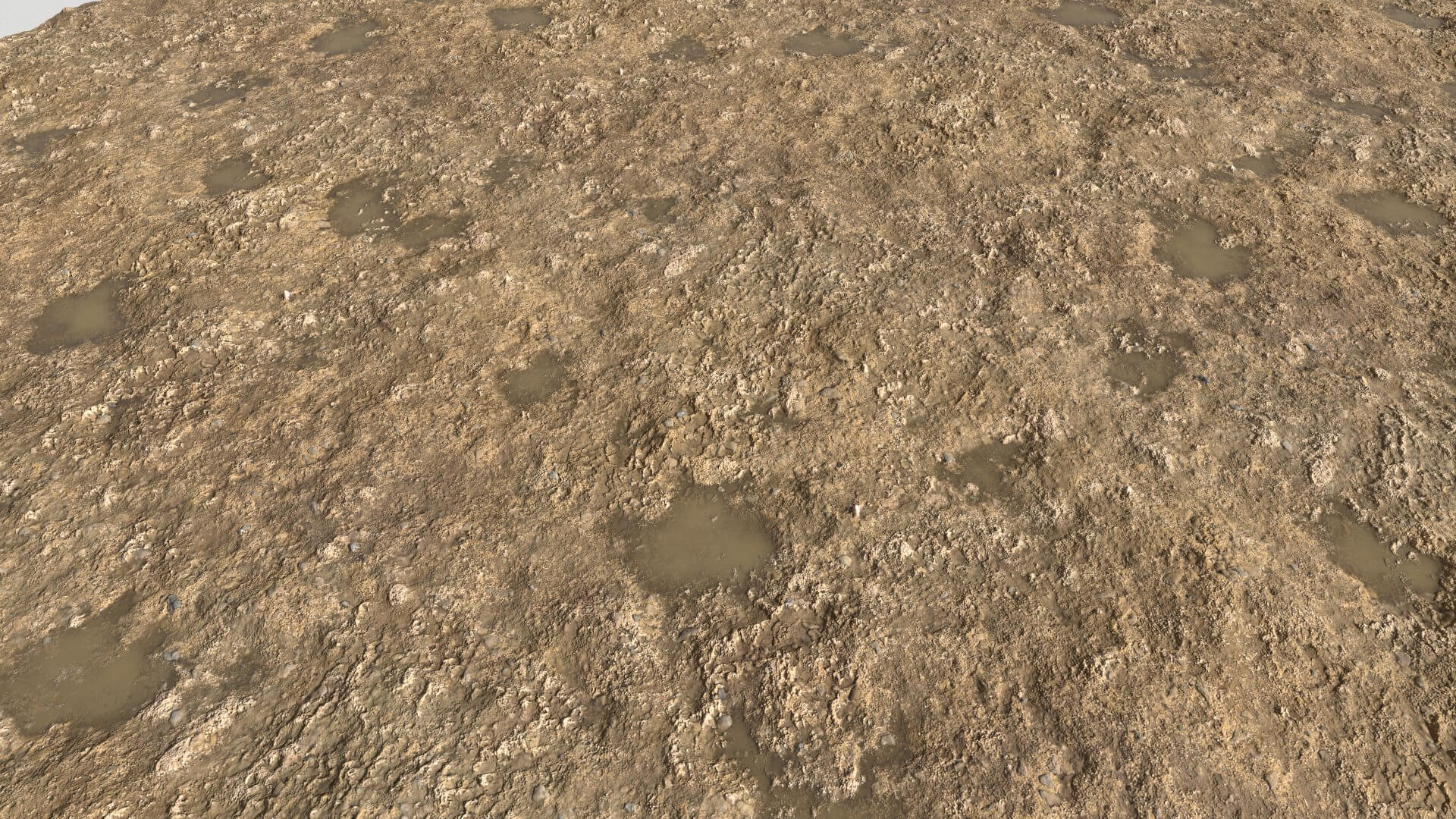 Rough Rocky Terrain PBR 3 - 3D Texture by 32cm