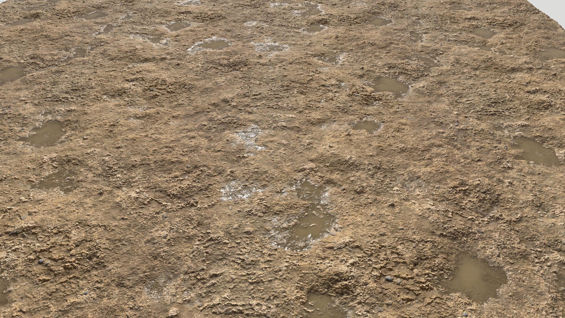 Rough Rocky Terrain PBR 3 - 3D Texture by 32cm