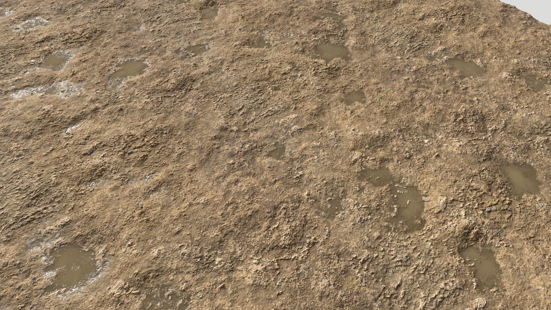 Rough Rocky Terrain PBR 3 - 3D Texture by 32cm