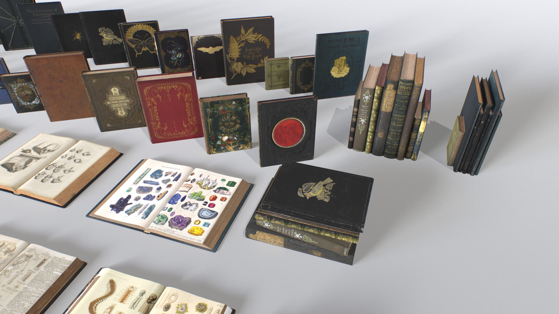 RPG Books PBR - 3D Model by 32cm