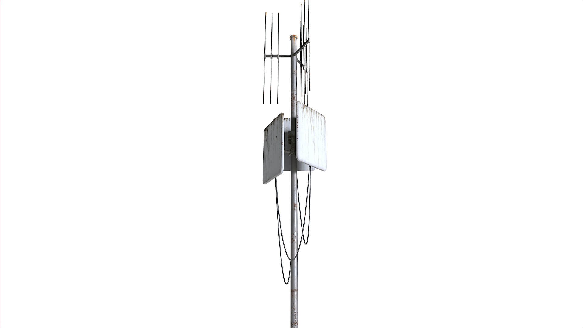 Rusty Cell Phone Tower 3 - 3D Model by 32cm