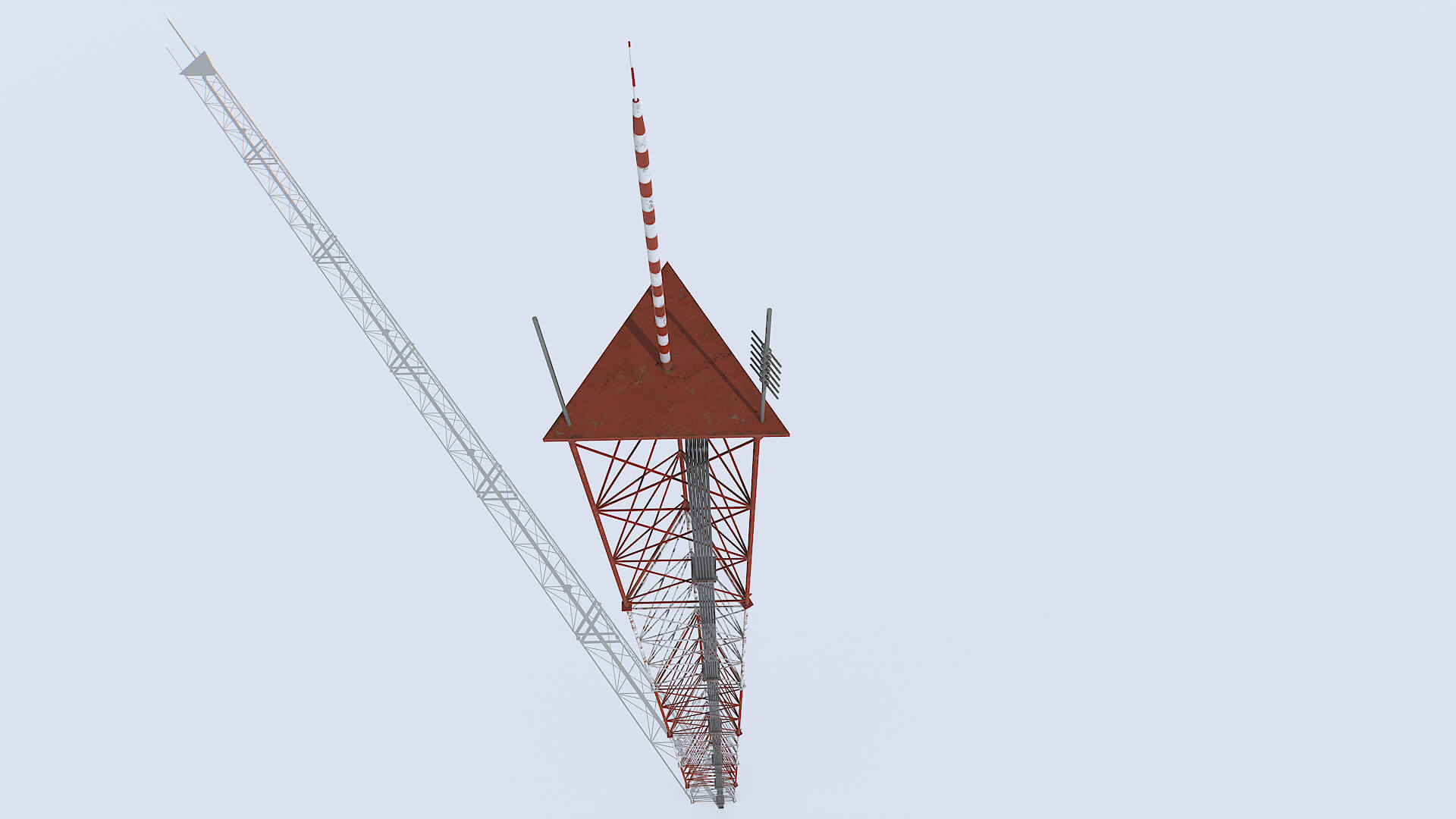 Rusty Modular Antenna - 3D Model by 32cm