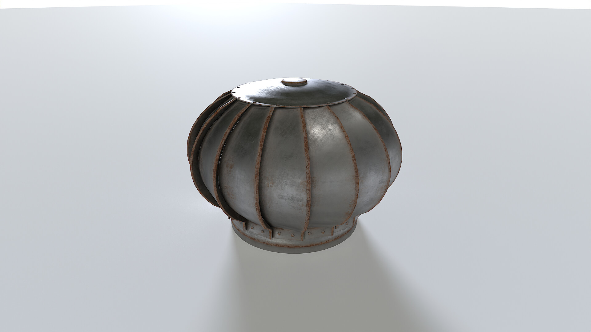 Rusty Roof Wind Turbine - 3D Model by 32cm