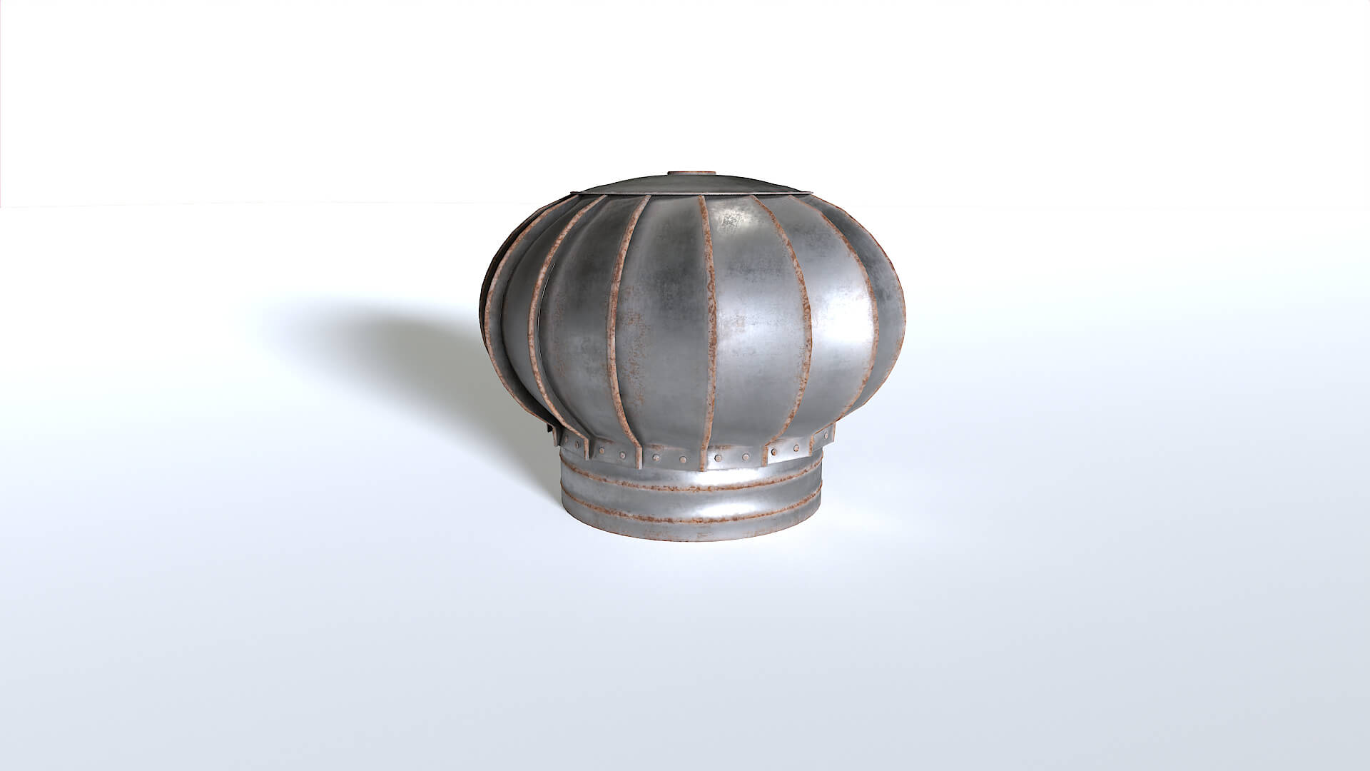 Rusty Roof Wind Turbine - 3D Model by 32cm