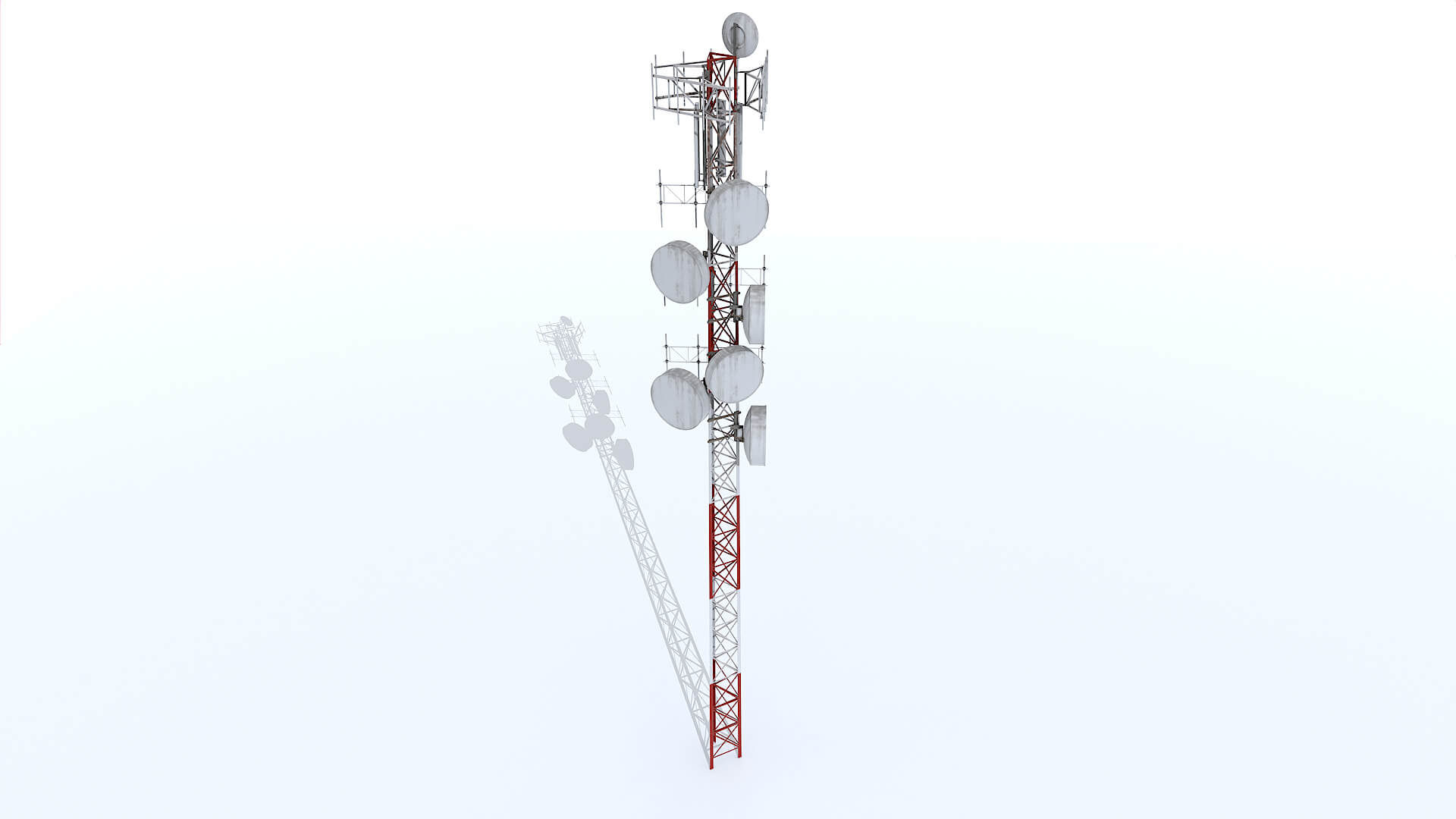 Rusty Tower Antenna - 3D Model by 32cm
