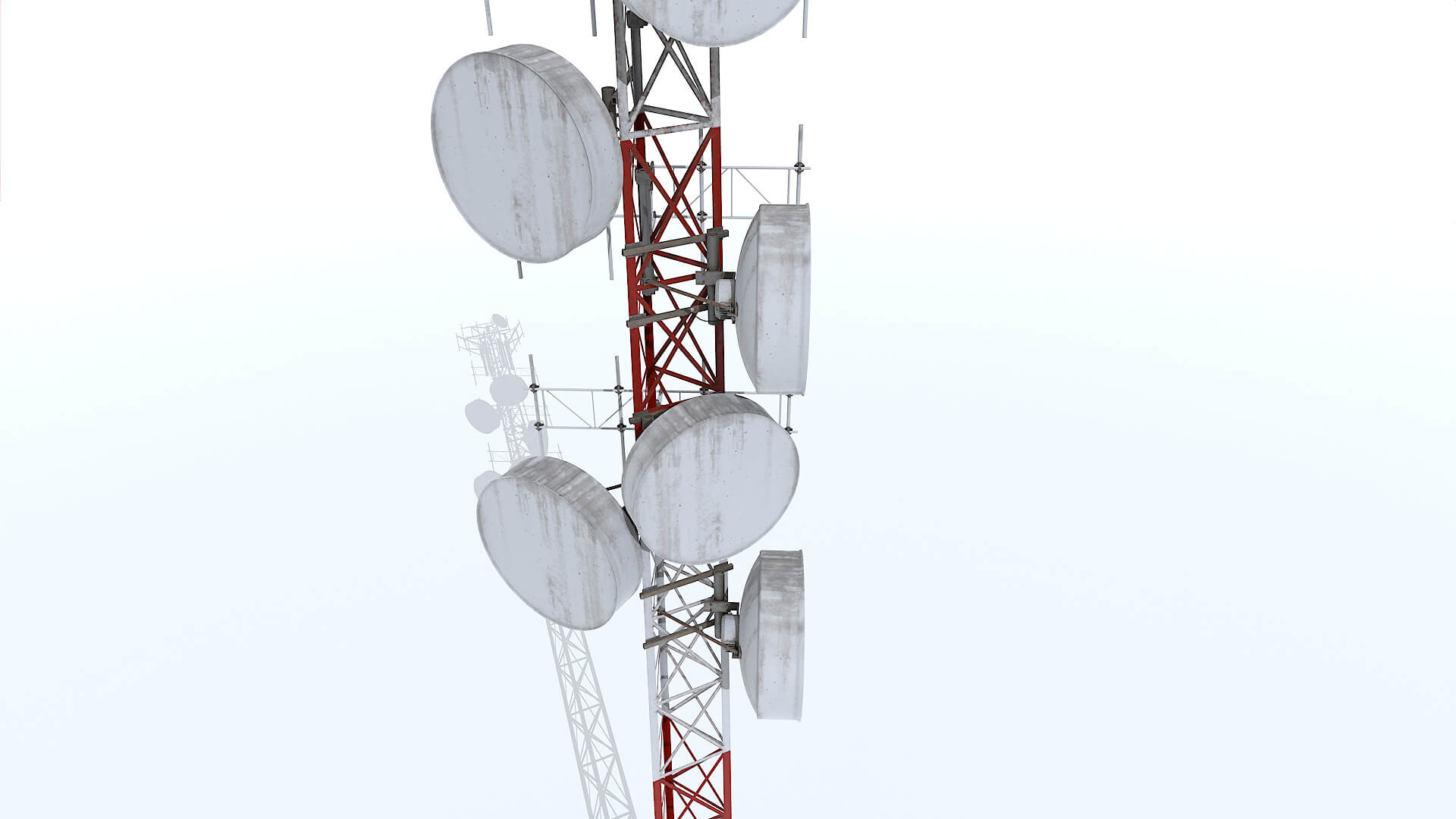 Rusty Tower Antenna - 3D Model by 32cm