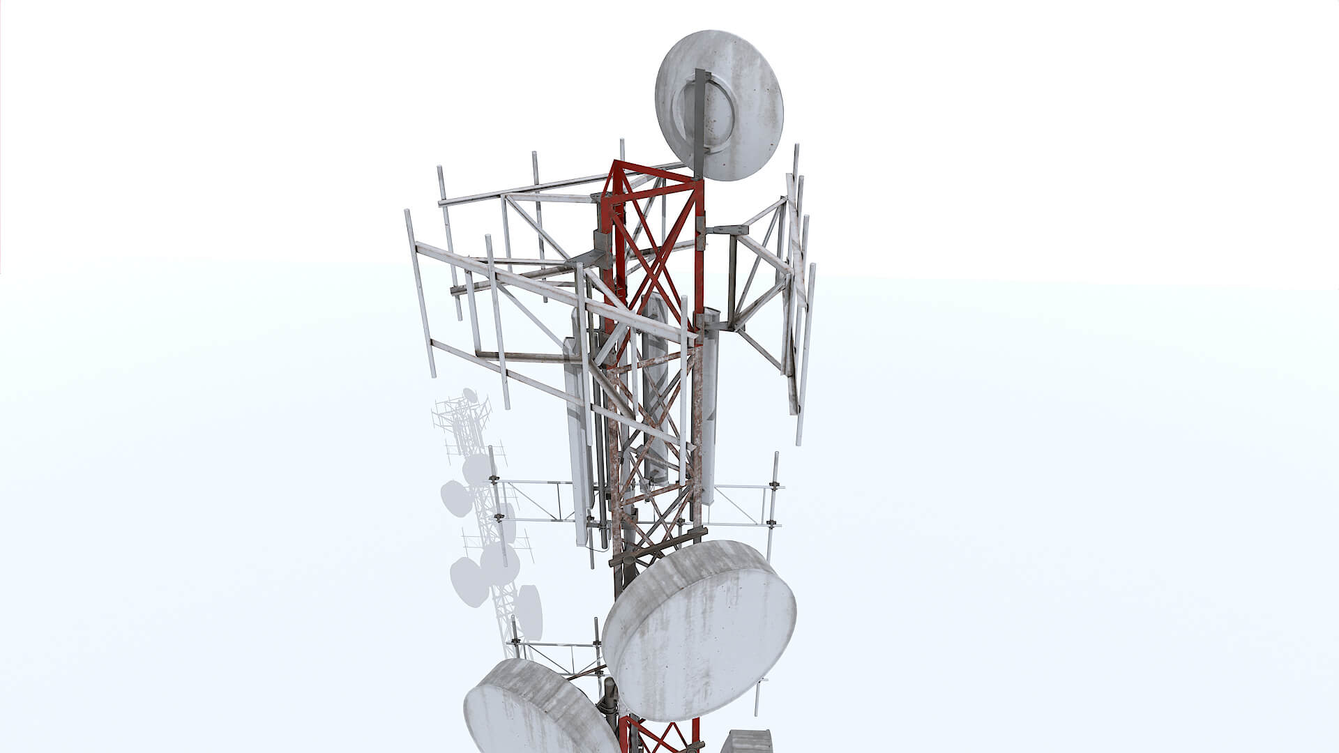 Rusty Tower Antenna - 3D Model by 32cm