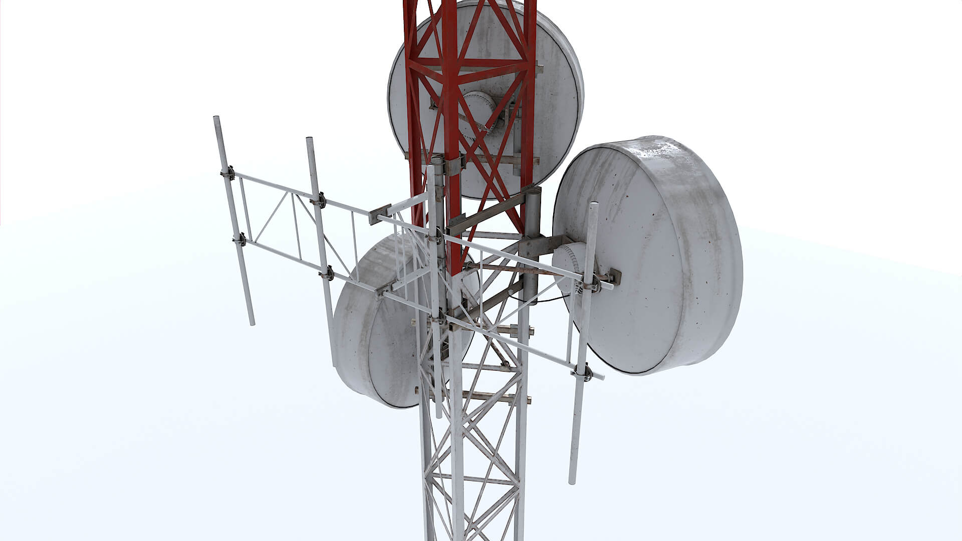 Rusty Tower Antenna - 3D Model by 32cm