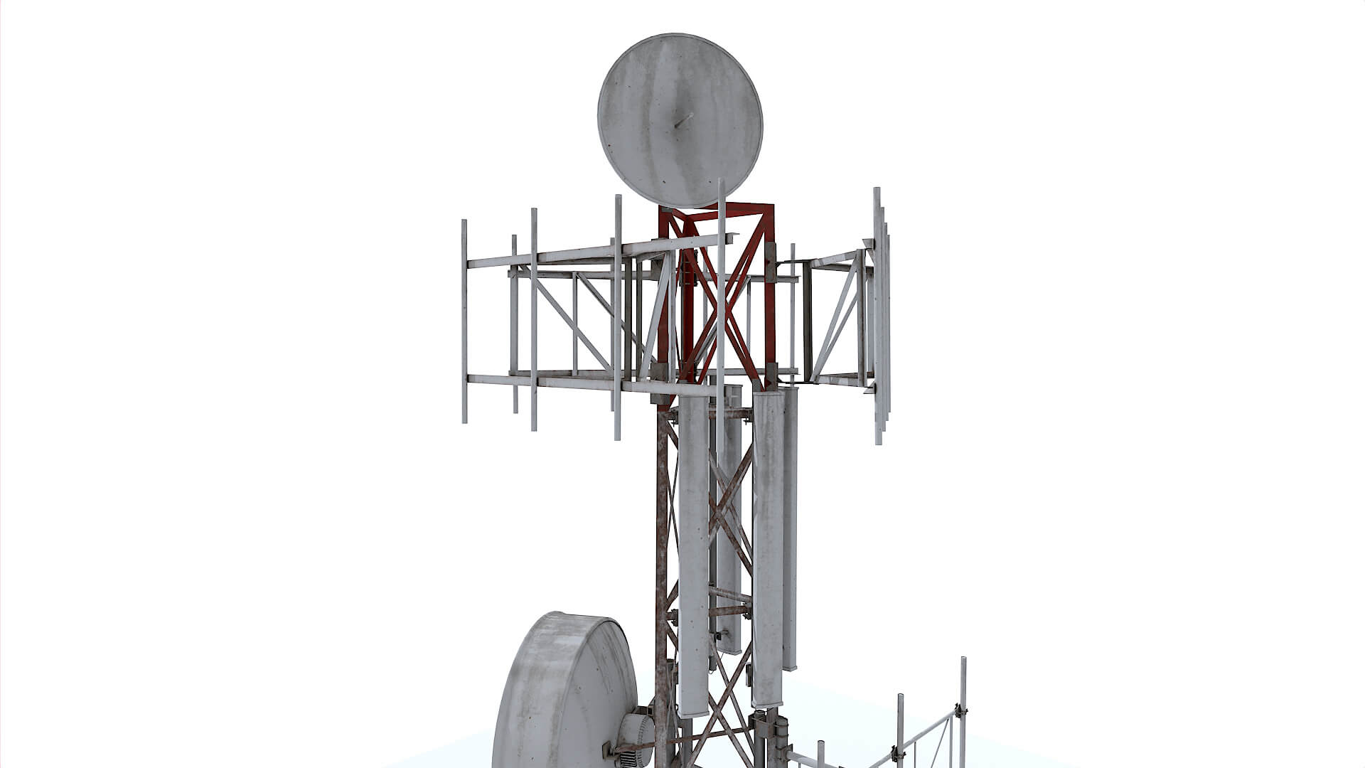 Rusty Tower Antenna - 3D Model by 32cm