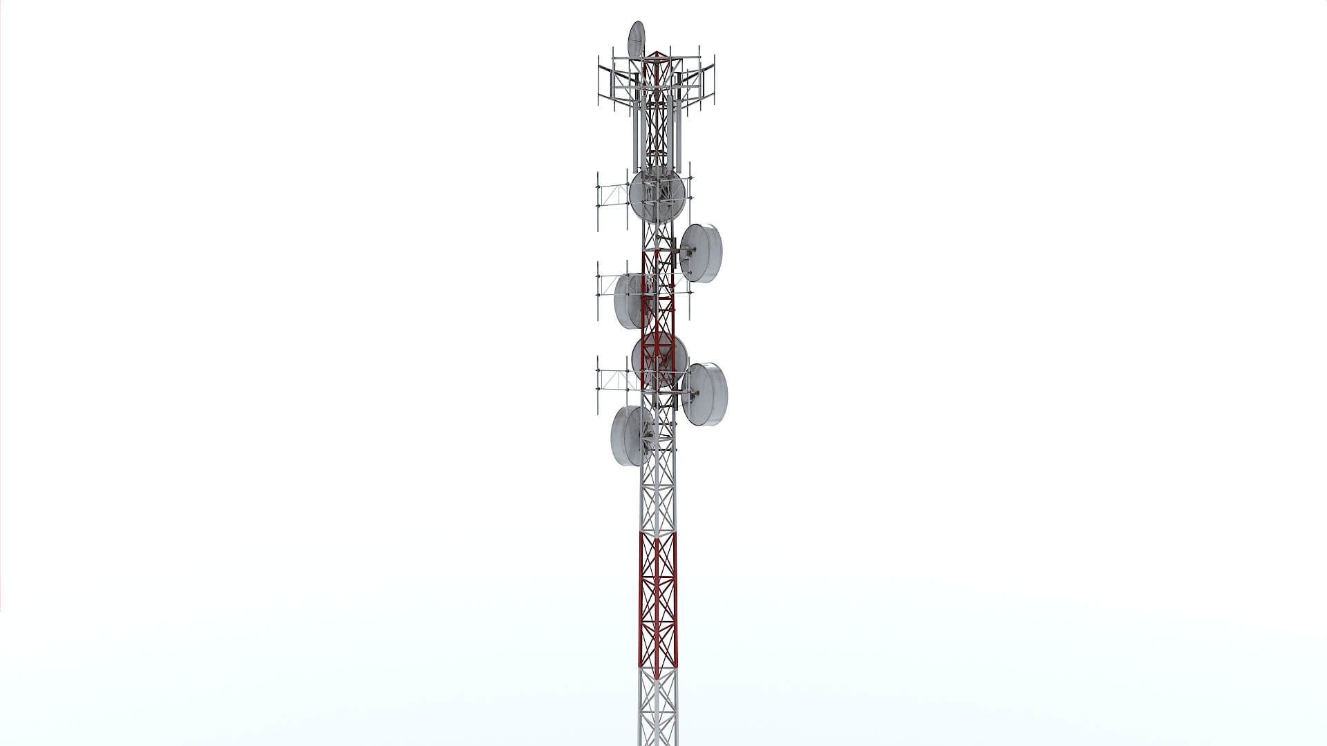 Rusty Tower Antenna - 3D Model by 32cm