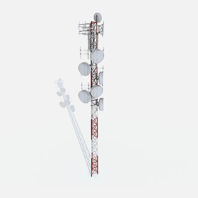 Rusty Tower Antenna - 3D Model by 32cm