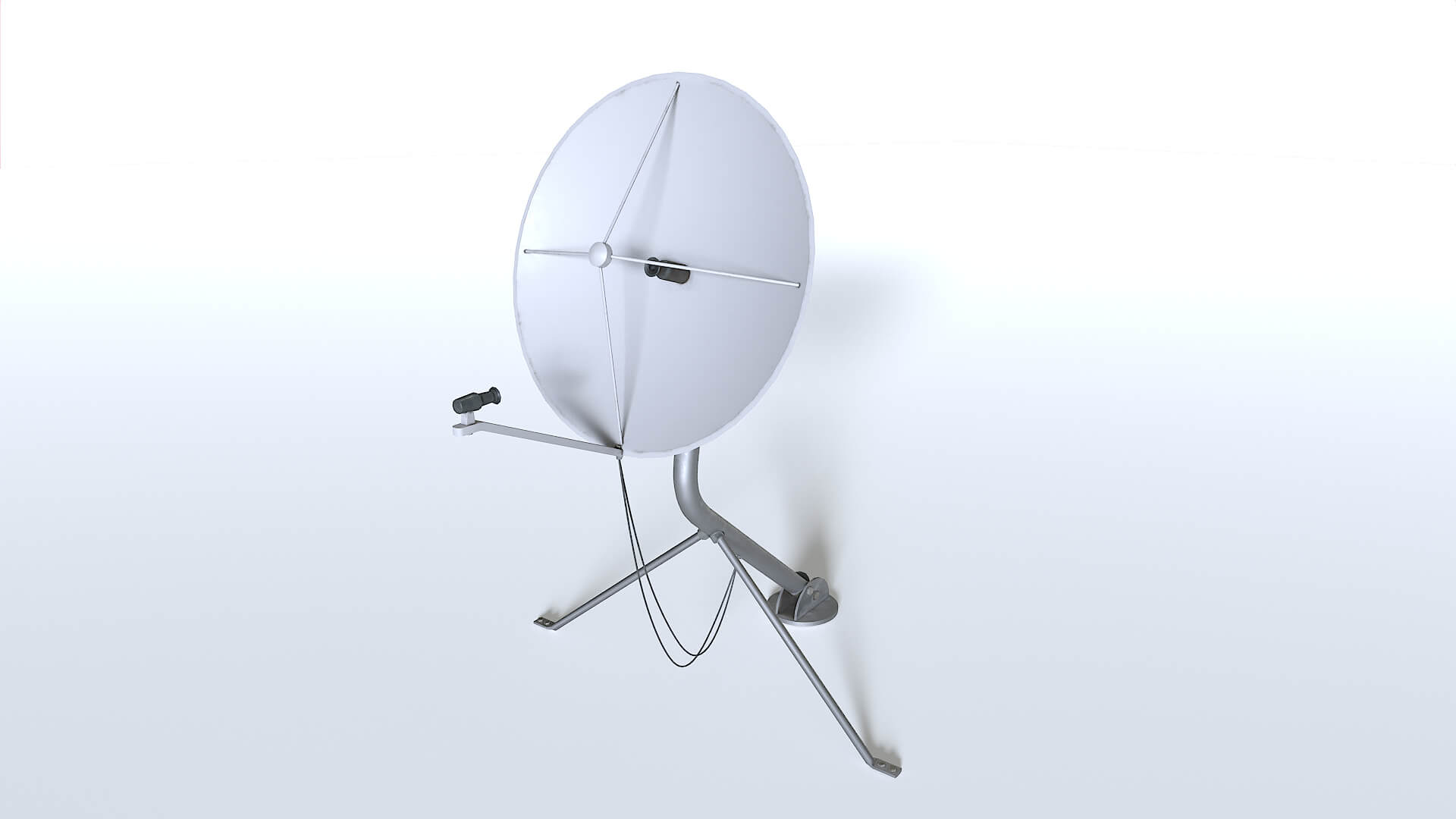 Satellite Dish Antenna - 3D Model by 32cm