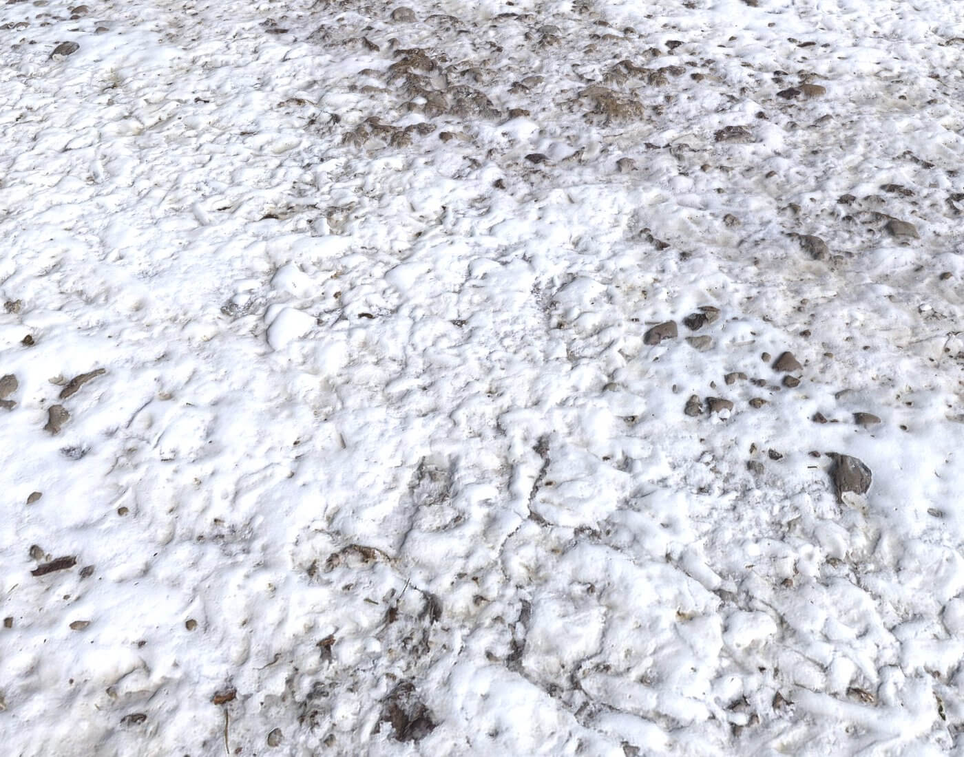 Snow Terrain PBR Pack 9 - 3D Texture by 32cm