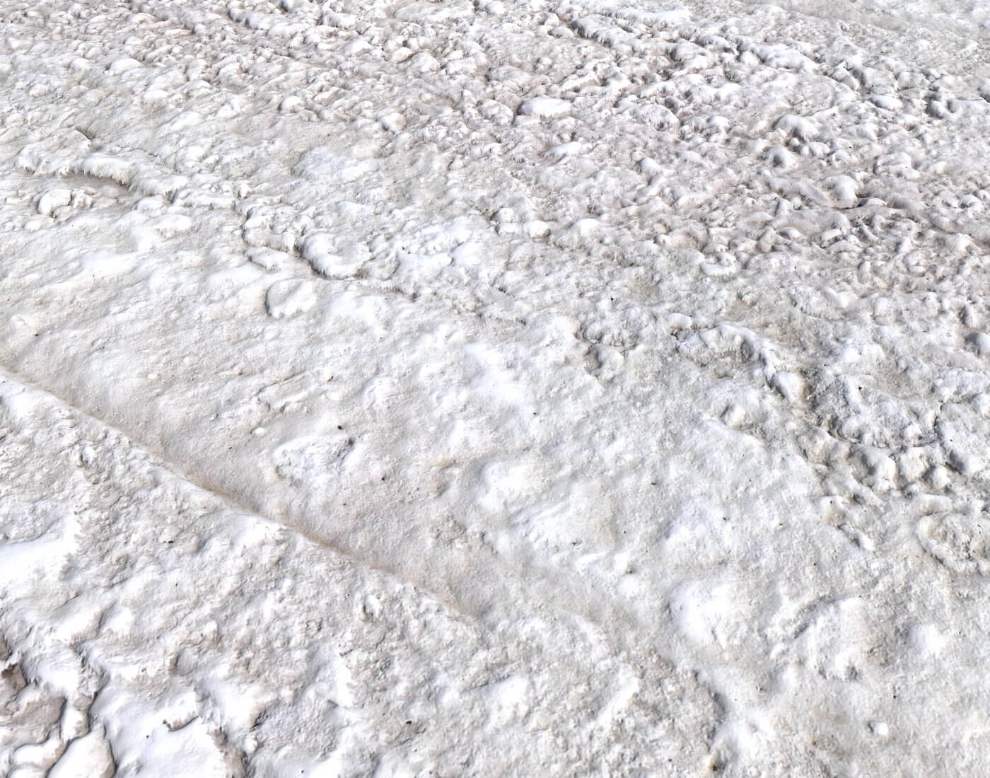 Snow Terrain PBR Pack 9 - 3D Texture by 32cm