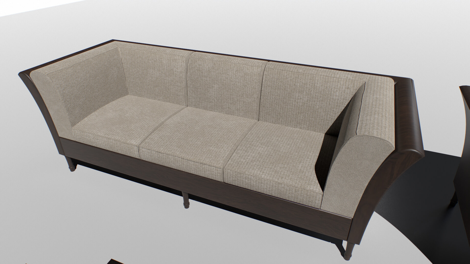 Sofa Set PBR - 3D Model by 32cm