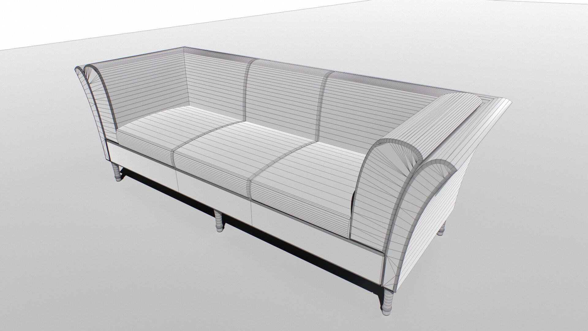 Sofa Set PBR - 3D Model by 32cm