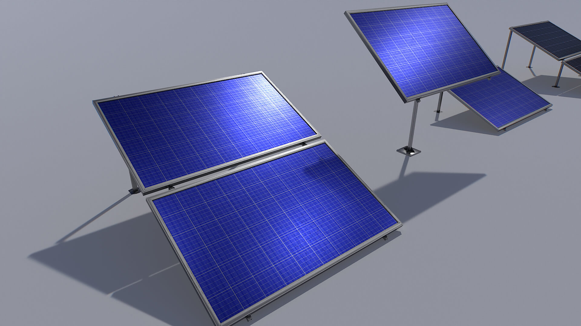 Solar Panel Pack - 3D Model by 32cm