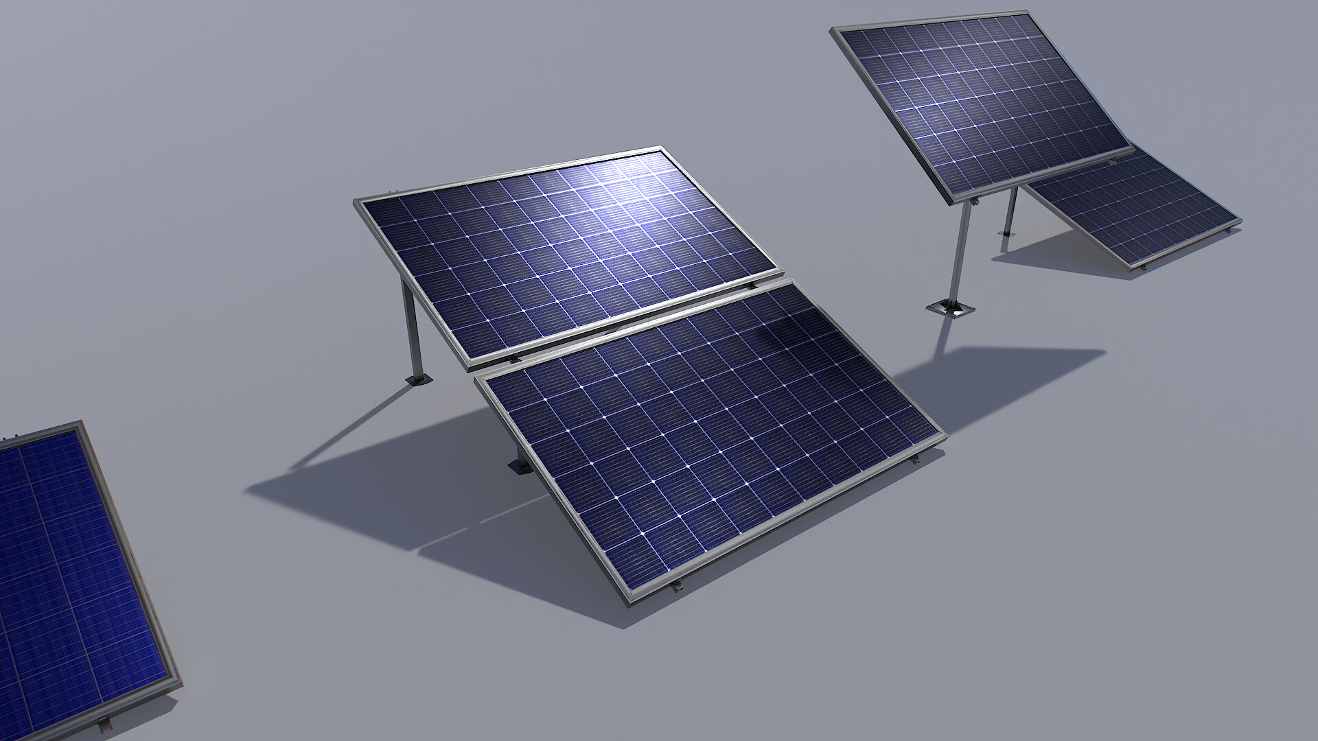 Solar Panel Pack - 3D Model by 32cm