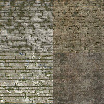 Stone Wall Textures Pack 13 - 3D Texture by 32cm