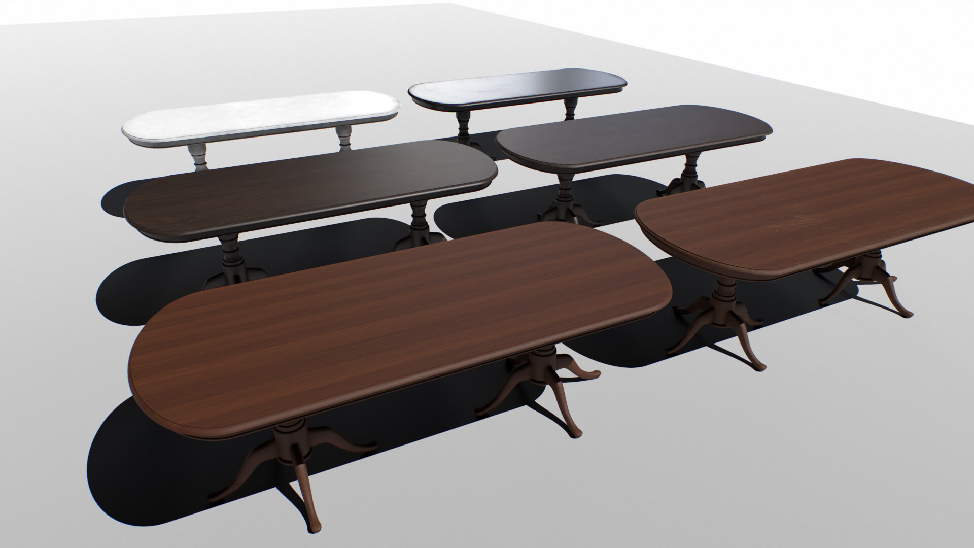 Table Set PBR - 3D Model by 32cm
