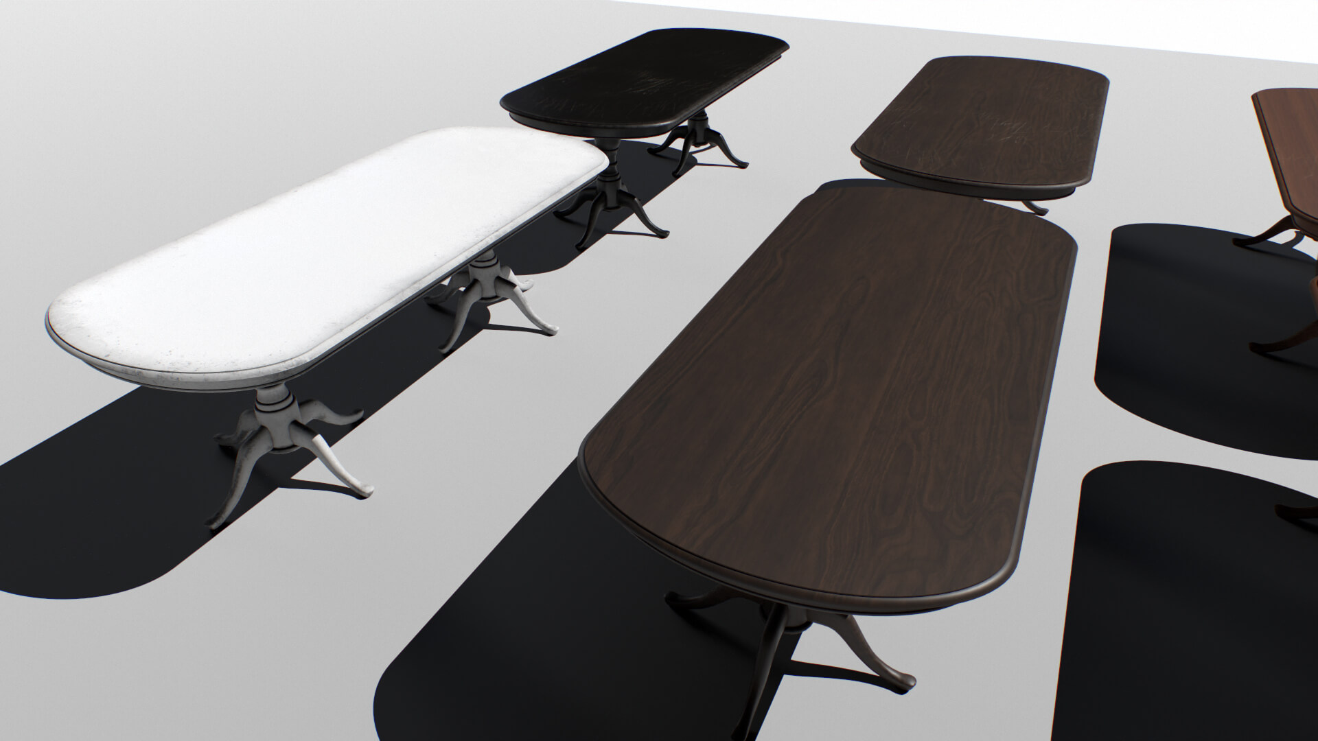 Table Set PBR - 3D Model by 32cm