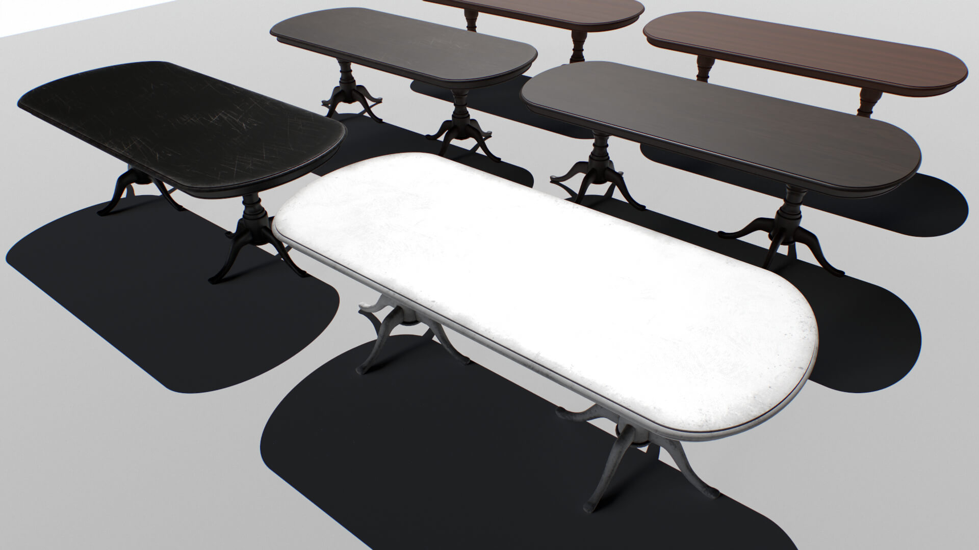 Table Set PBR - 3D Model by 32cm