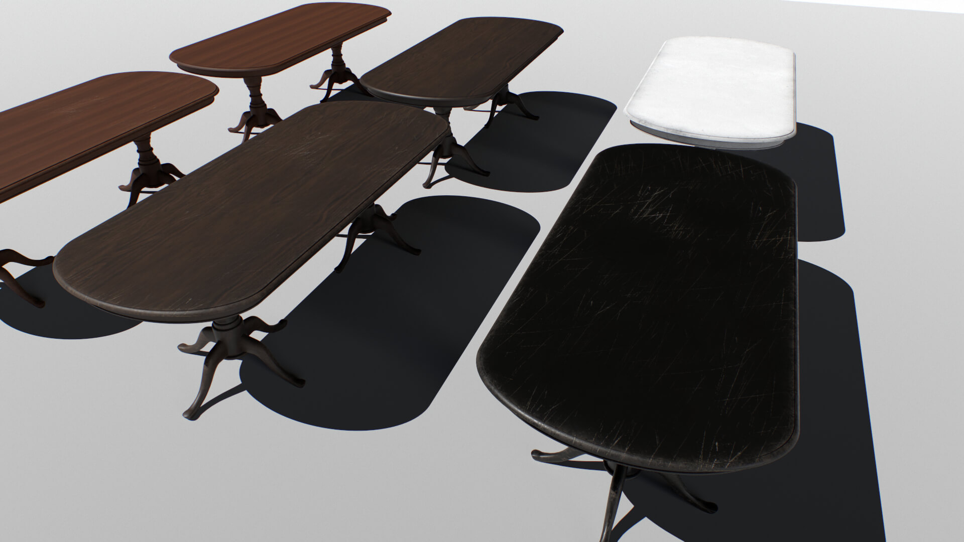 Table Set PBR - 3D Model by 32cm