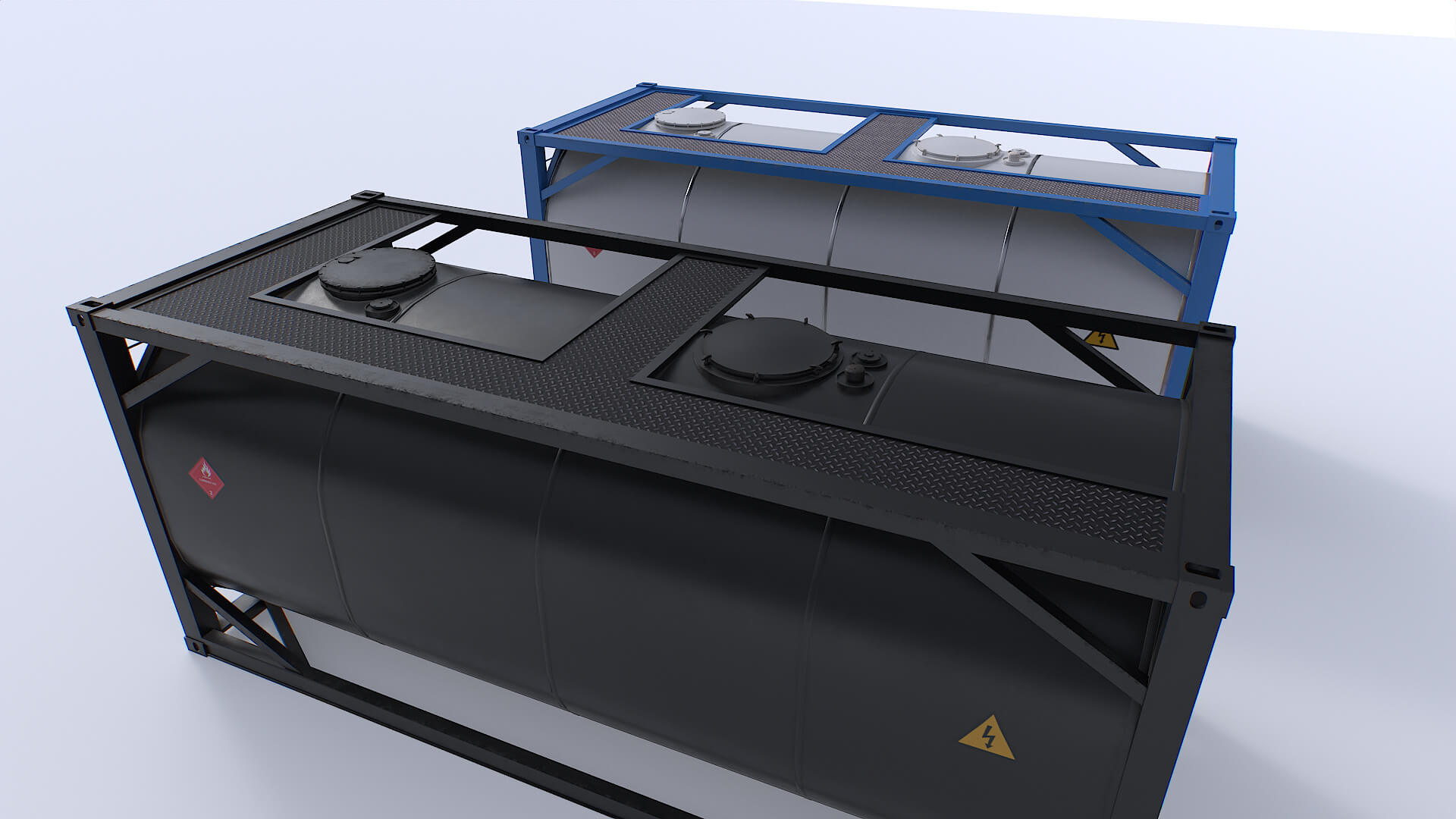 Tank Container Pack - 3D Model by 32cm