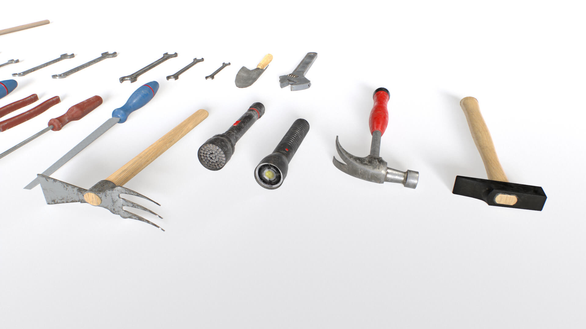 Tools Pack PBR - 3D Model by 32cm