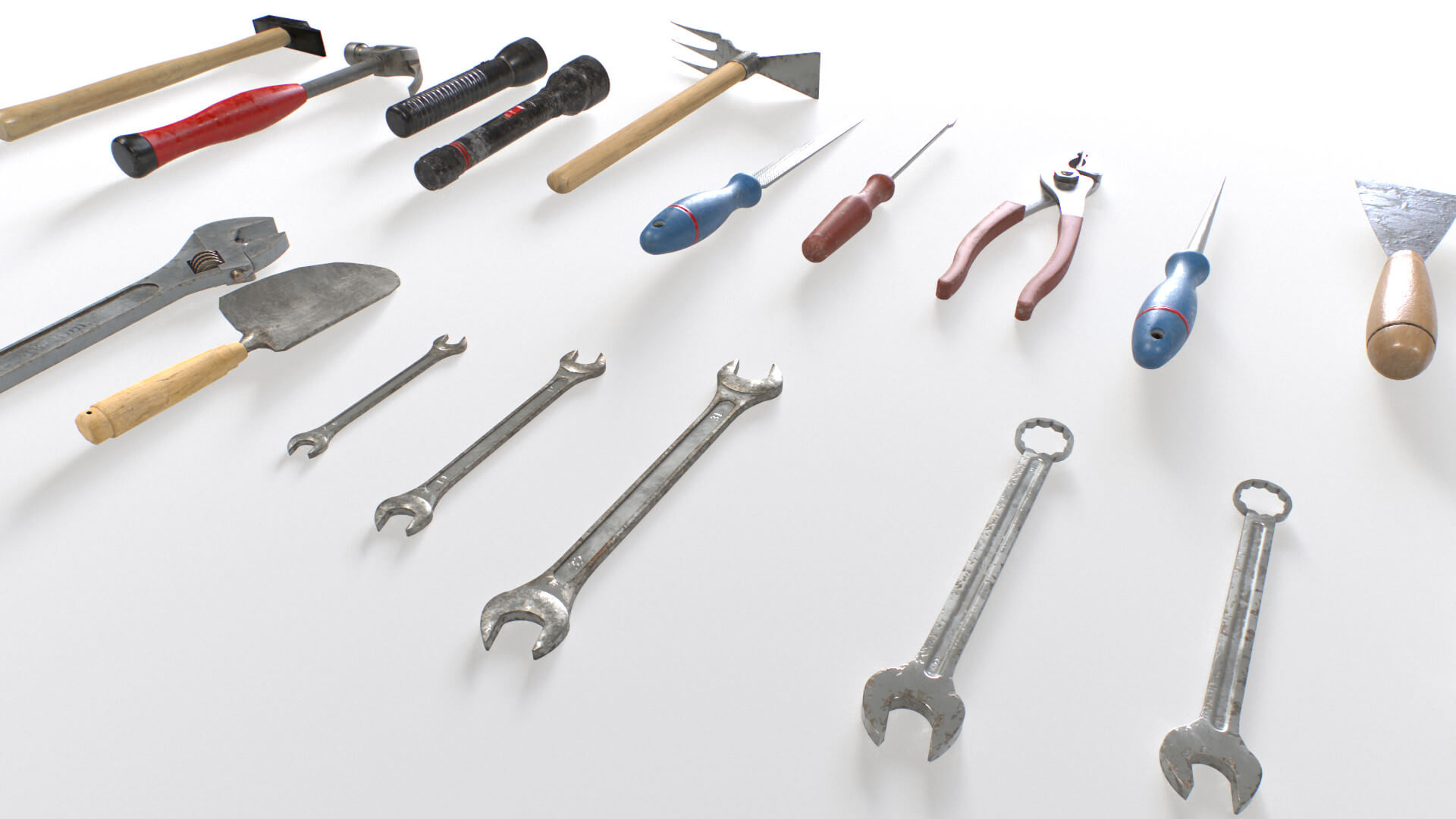 Tools Pack PBR - 3D Model by 32cm