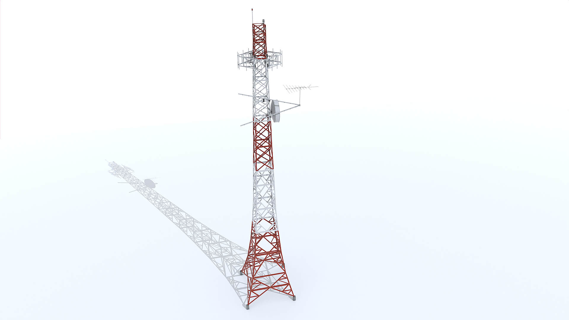 Tower Antenna - 3D Model by 32cm