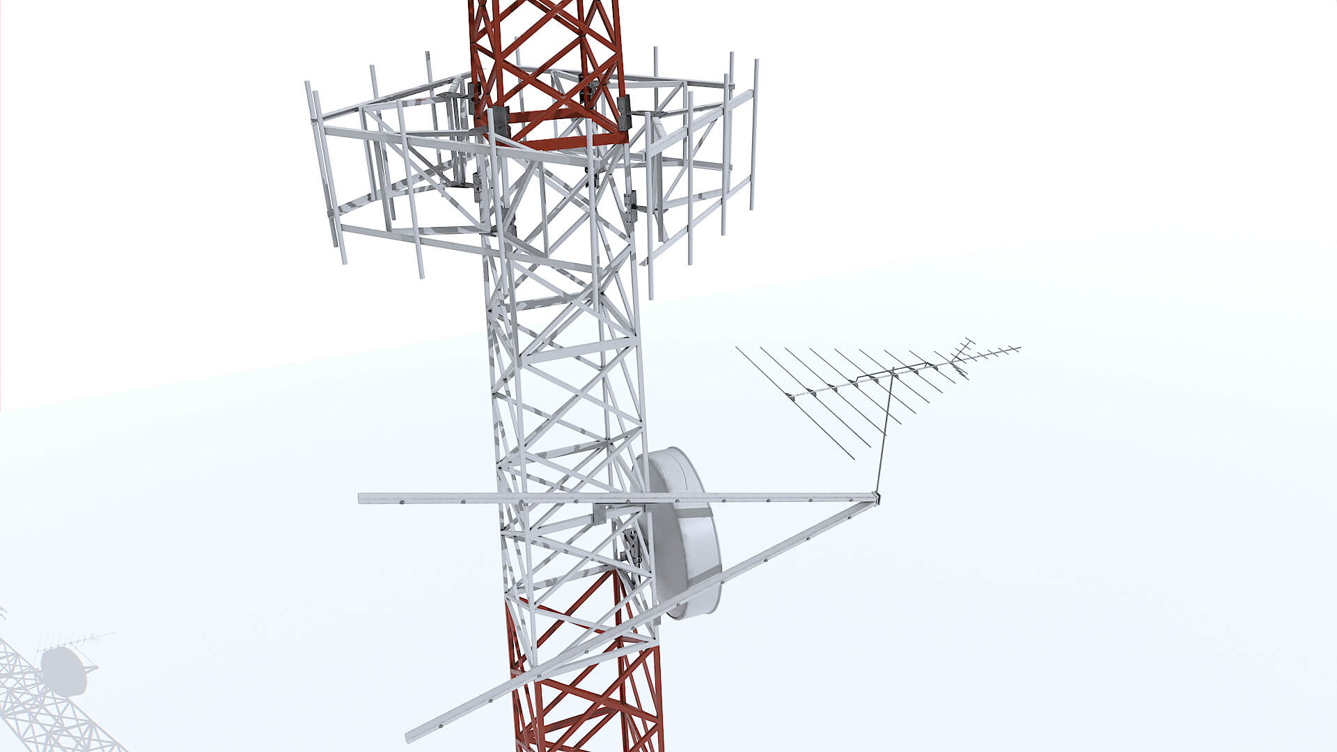 Tower Antenna - 3D Model by 32cm