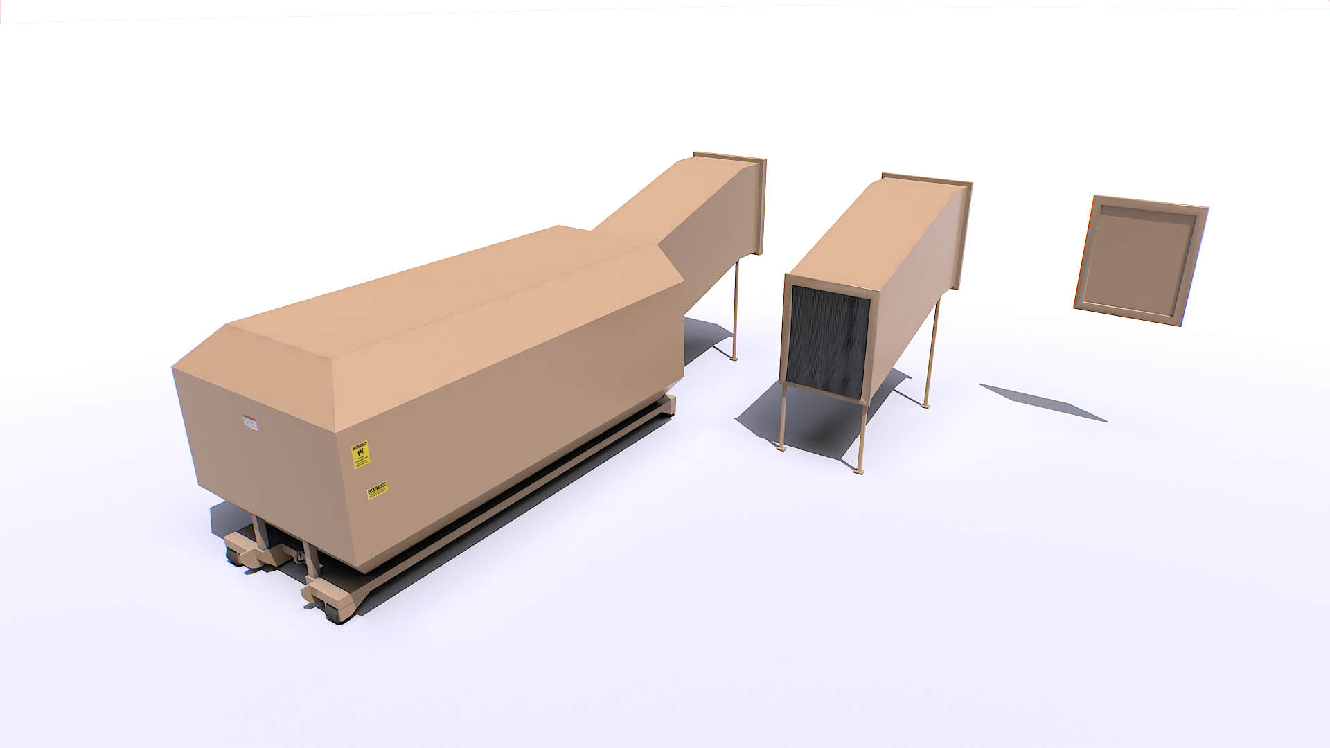 Trash Compactor - 3D Model by 32cm