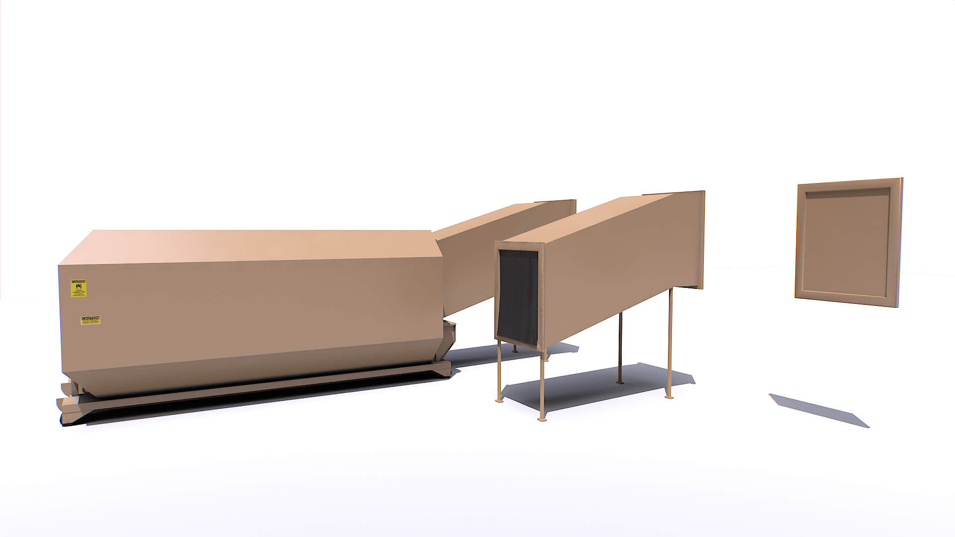 Trash Compactor - 3D Model by 32cm