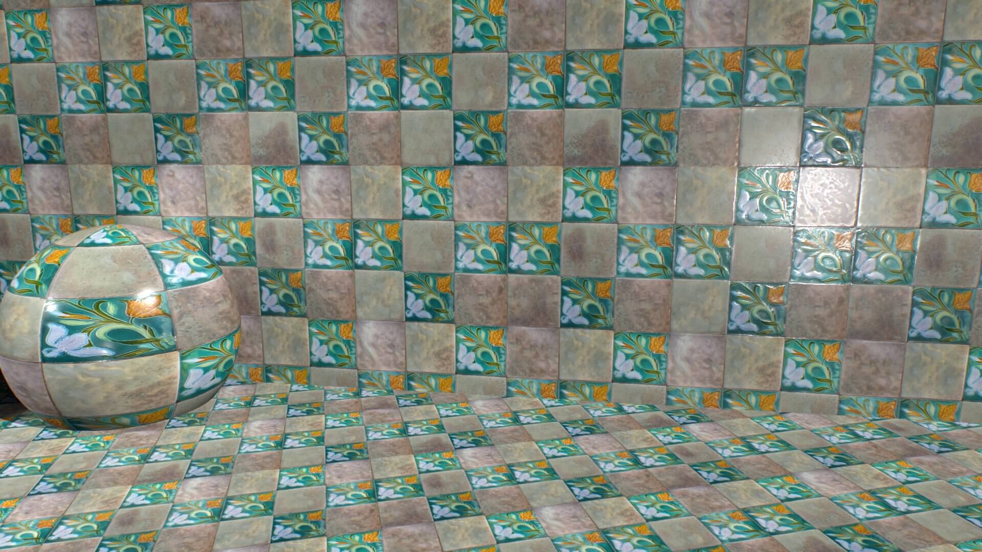 Wall and Floor Tiles Textures Pack 10 - 3D Texture by 32cm