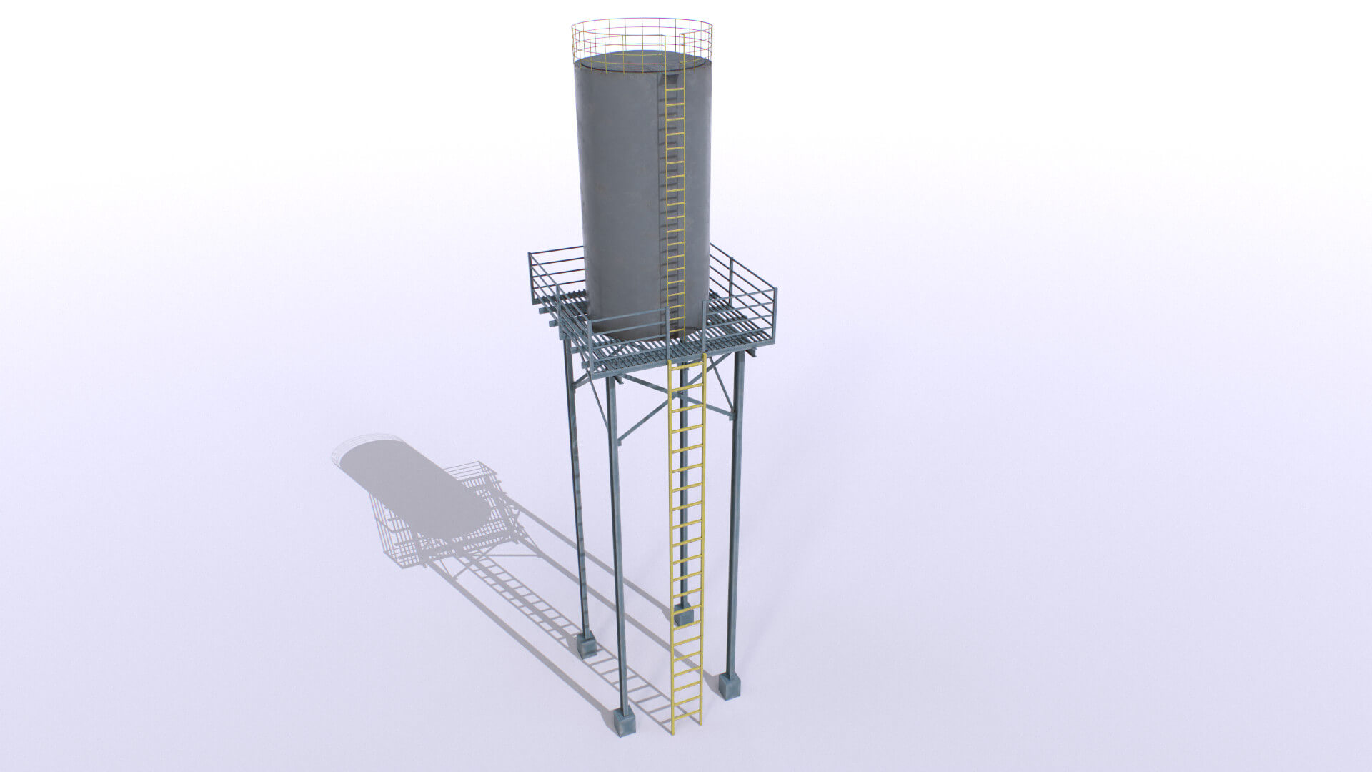 Water Tank 1 - 3D Model by 32cm