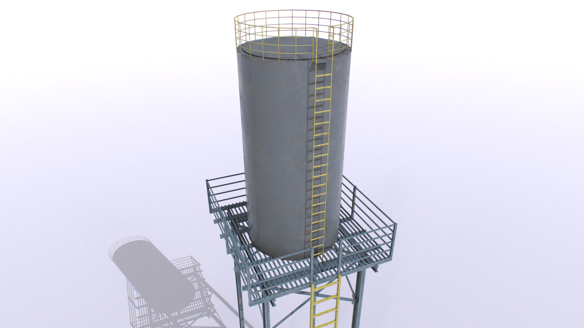 Water Tank 1 - 3D Model by 32cm