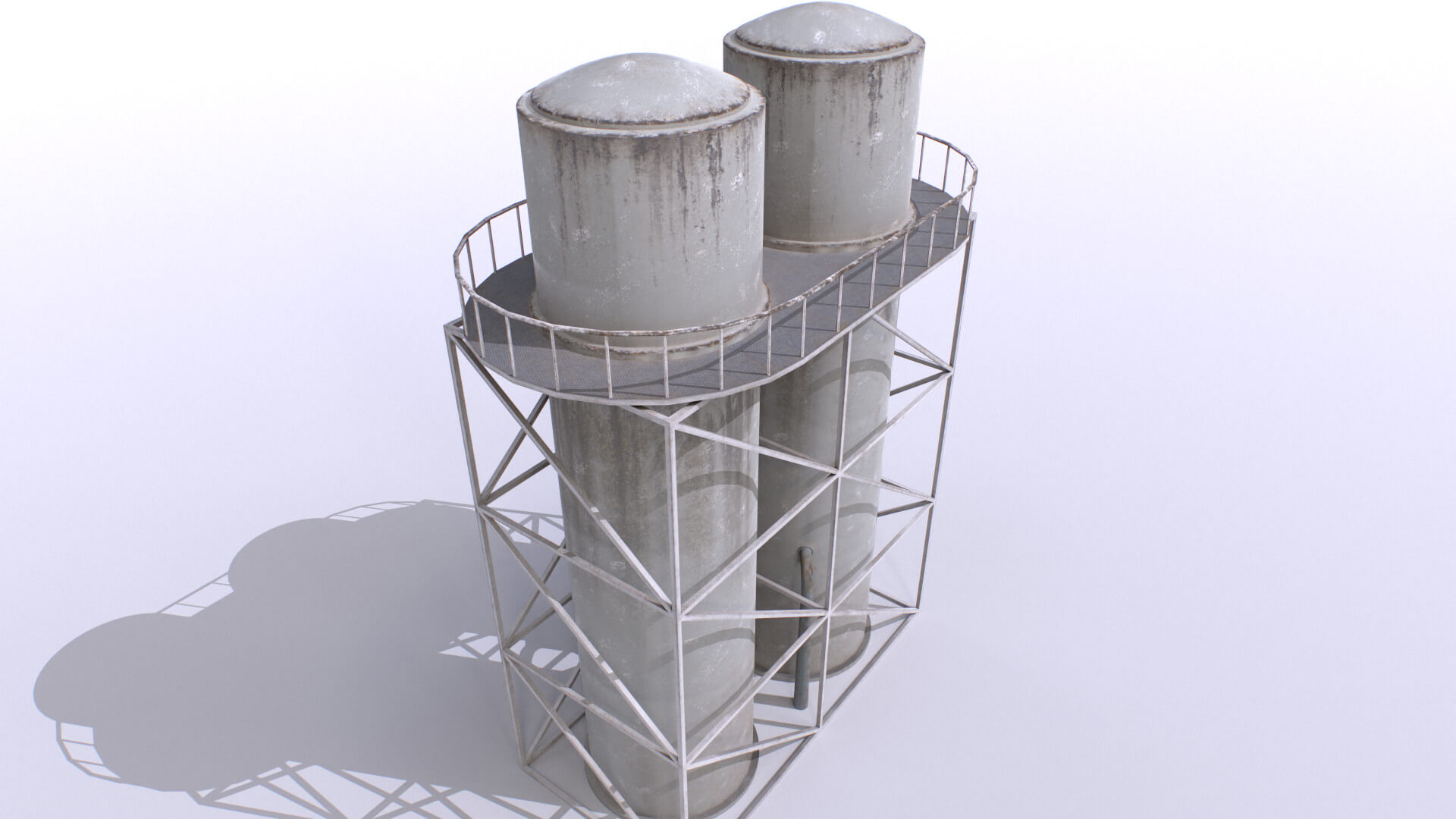 Water Tank 2 - 3D Model by 32cm